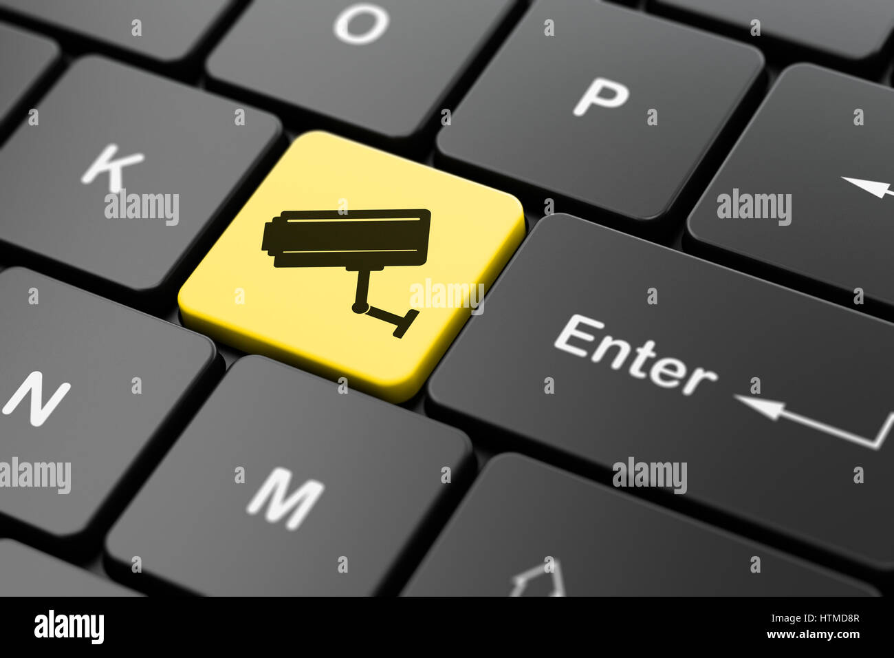 Security concept: Cctv Camera on computer keyboard background Stock ...