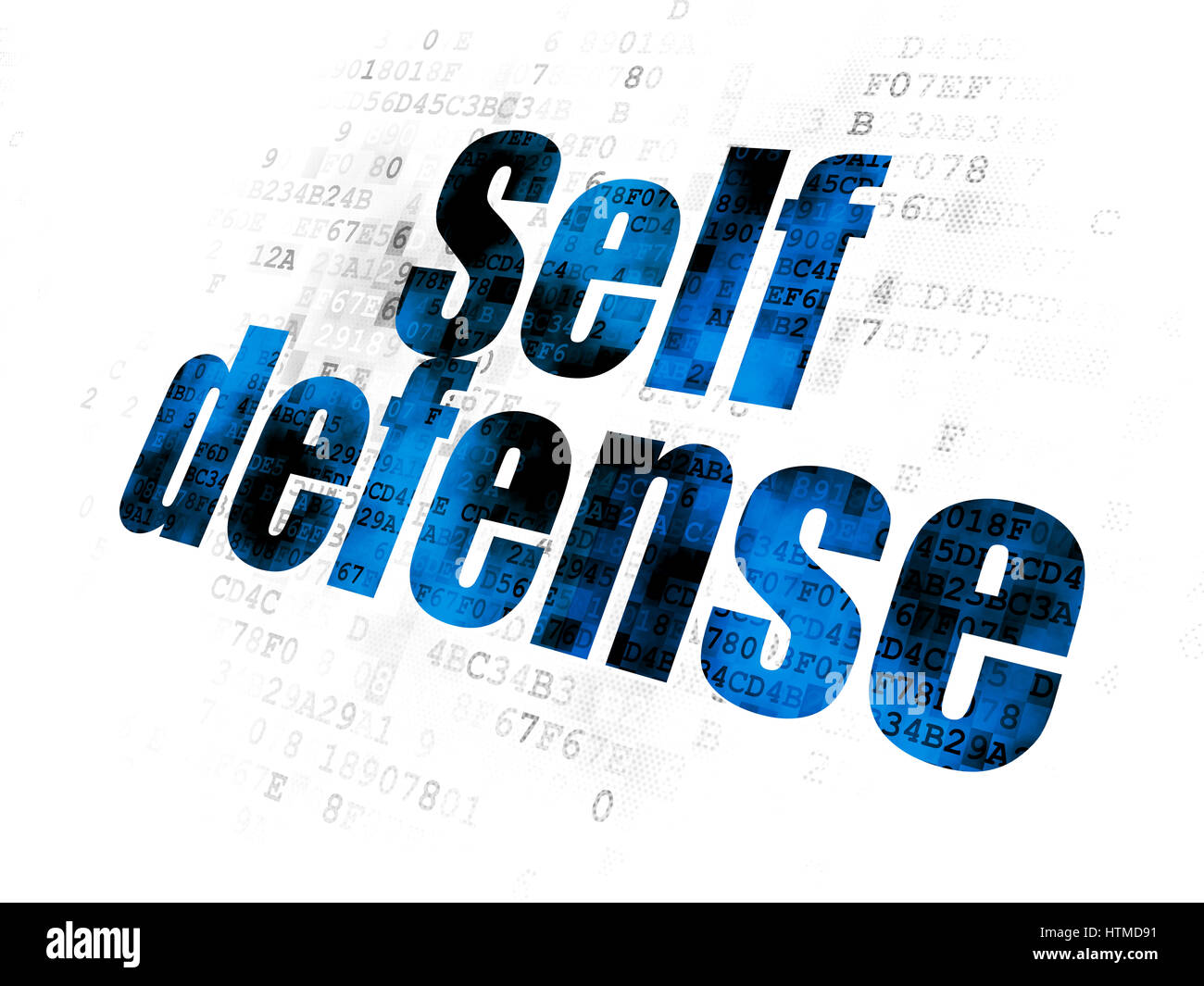 Safety concept: Self Defense on Digital background Stock Photo - Alamy
