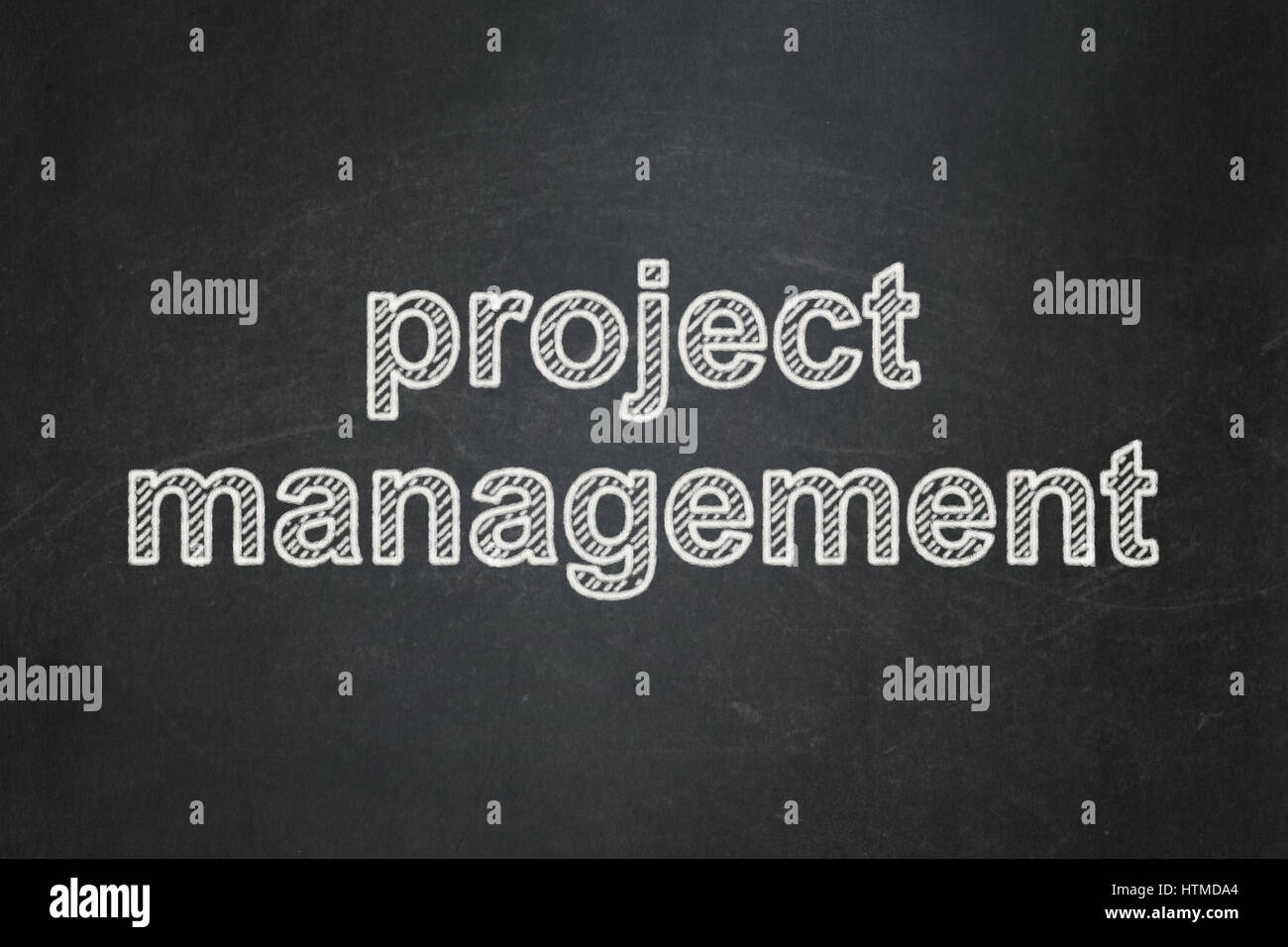 Finance concept: Project Management on chalkboard background Stock ...