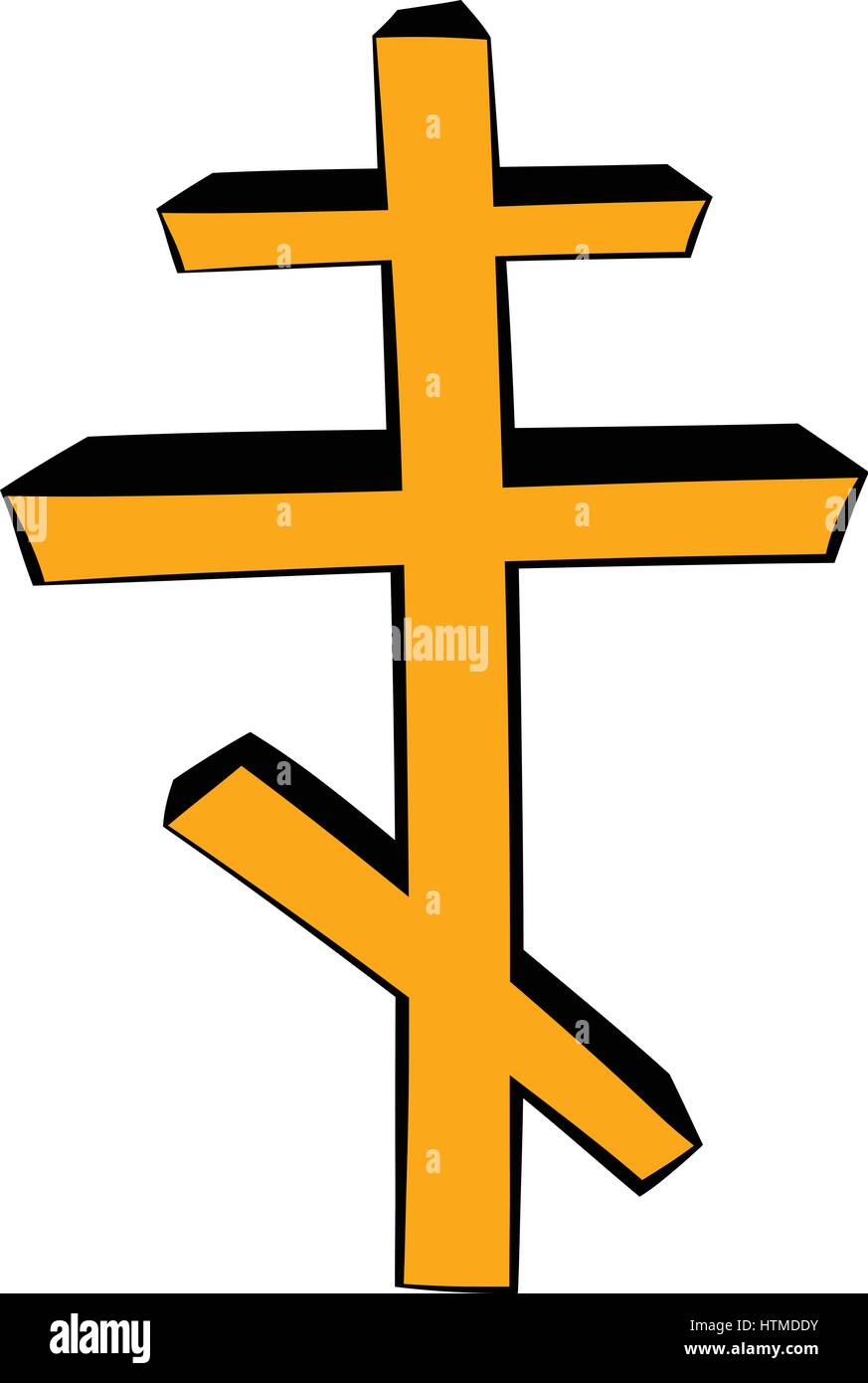 Orthodox cross icon cartoon Stock Vector Image & Art - Alamy