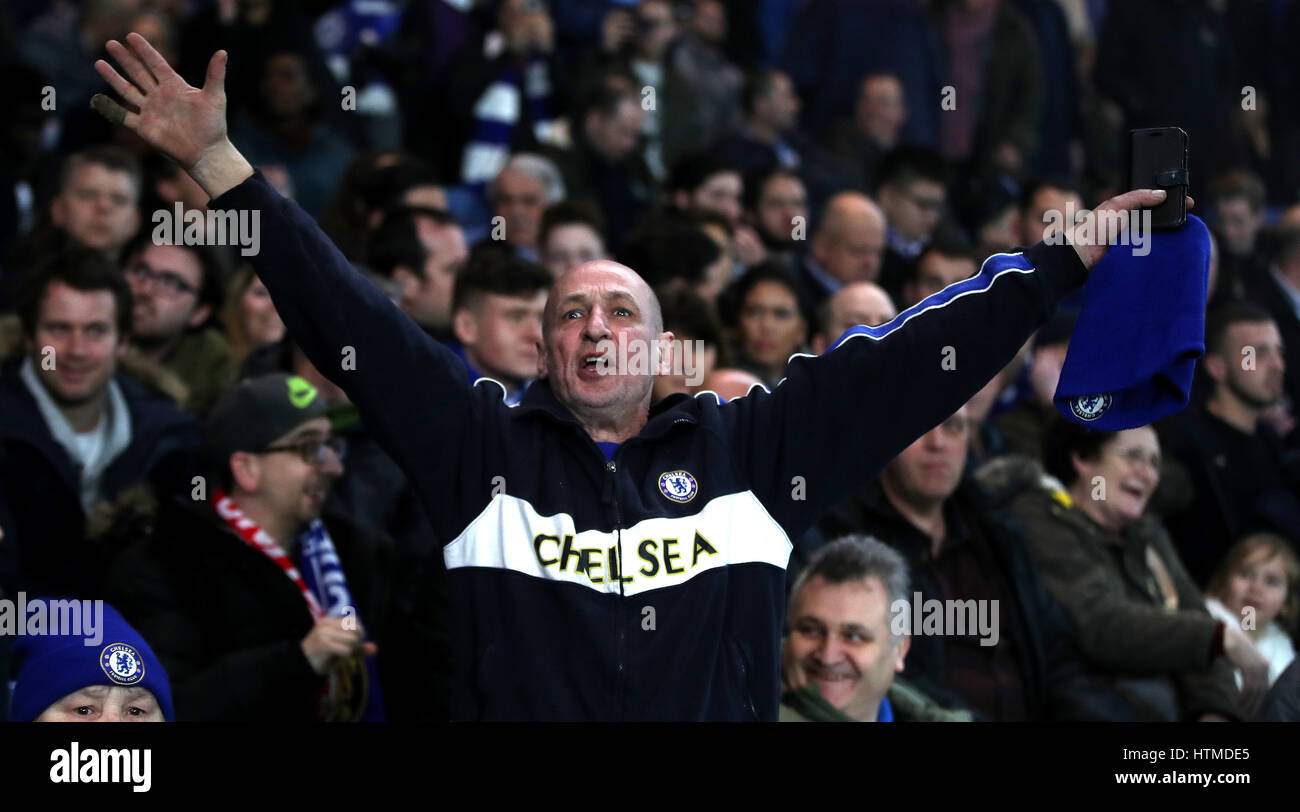 A Chelsea fan during the Emirates FA Cup, Quarter Final match at ...