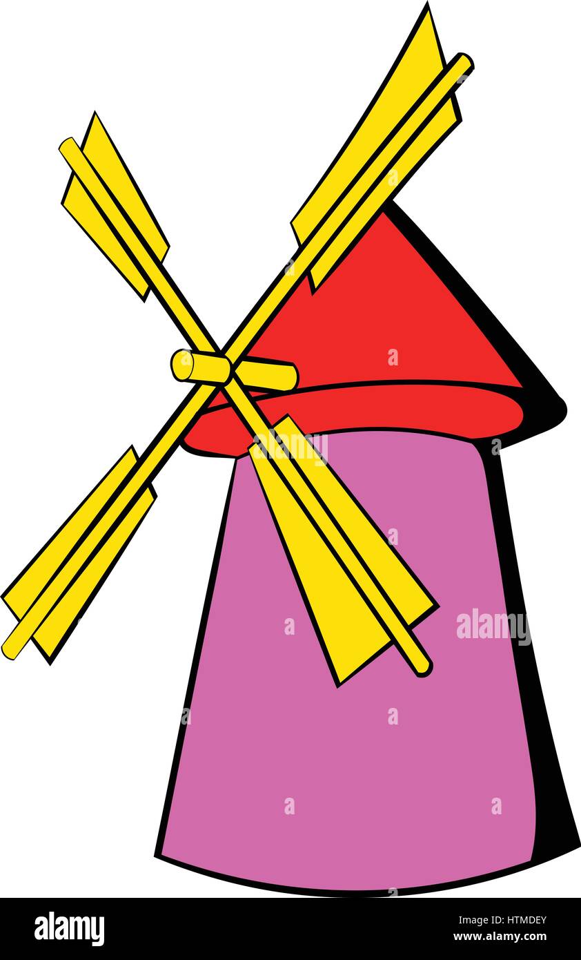 Windmill icon cartoon Stock Vector Image & Art - Alamy