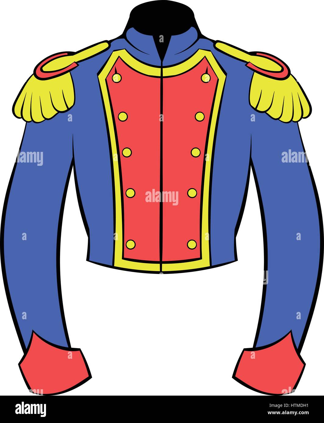 French historical uniform of soldier icon cartoon Stock Vector Image ...