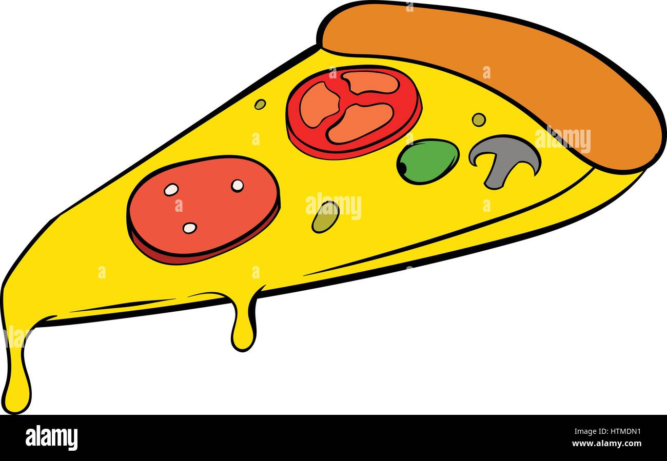 One delicious cheese pizza Stock Vector Images - Alamy