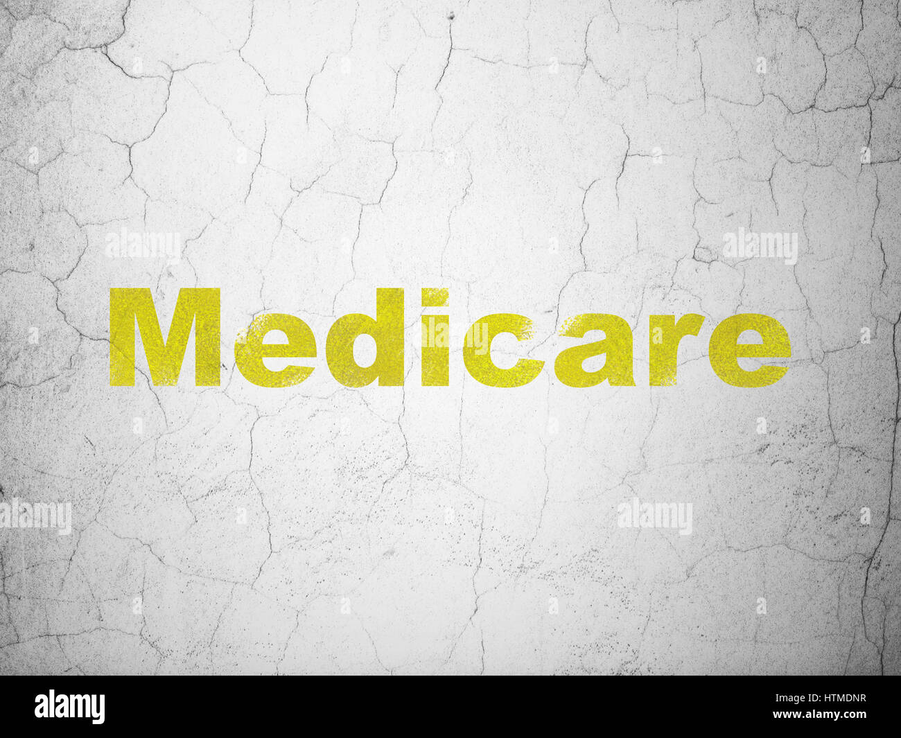 Medicine concept: Medicare on wall background Stock Photo - Alamy