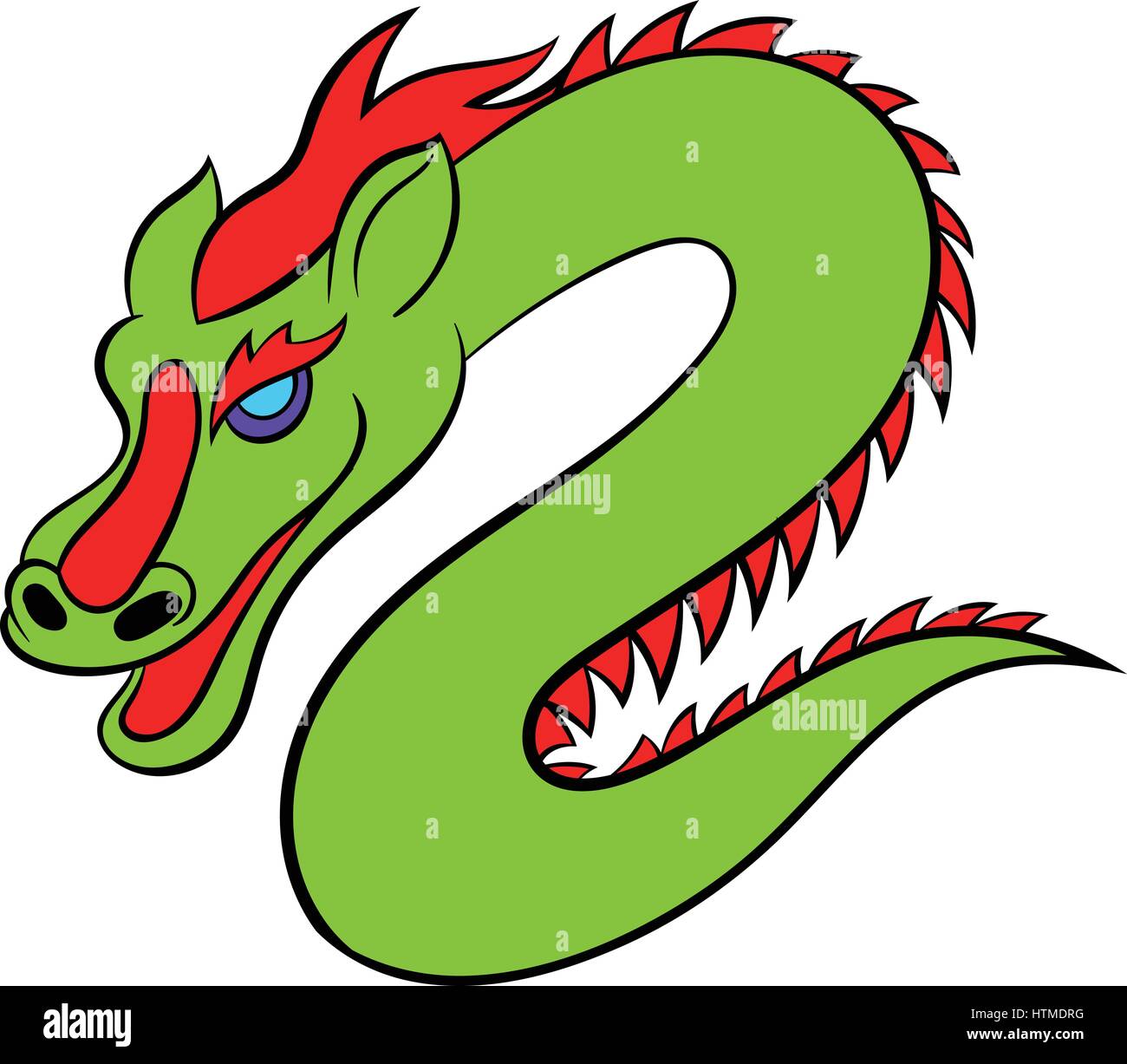 Statue of dragon Stock Vector Images - Alamy