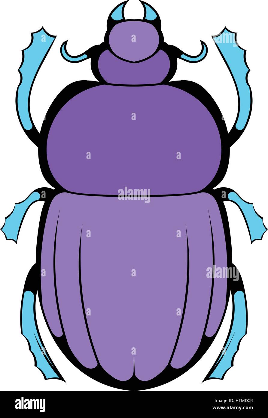 Scarab beetle icon cartoon Stock Vector Images - Alamy