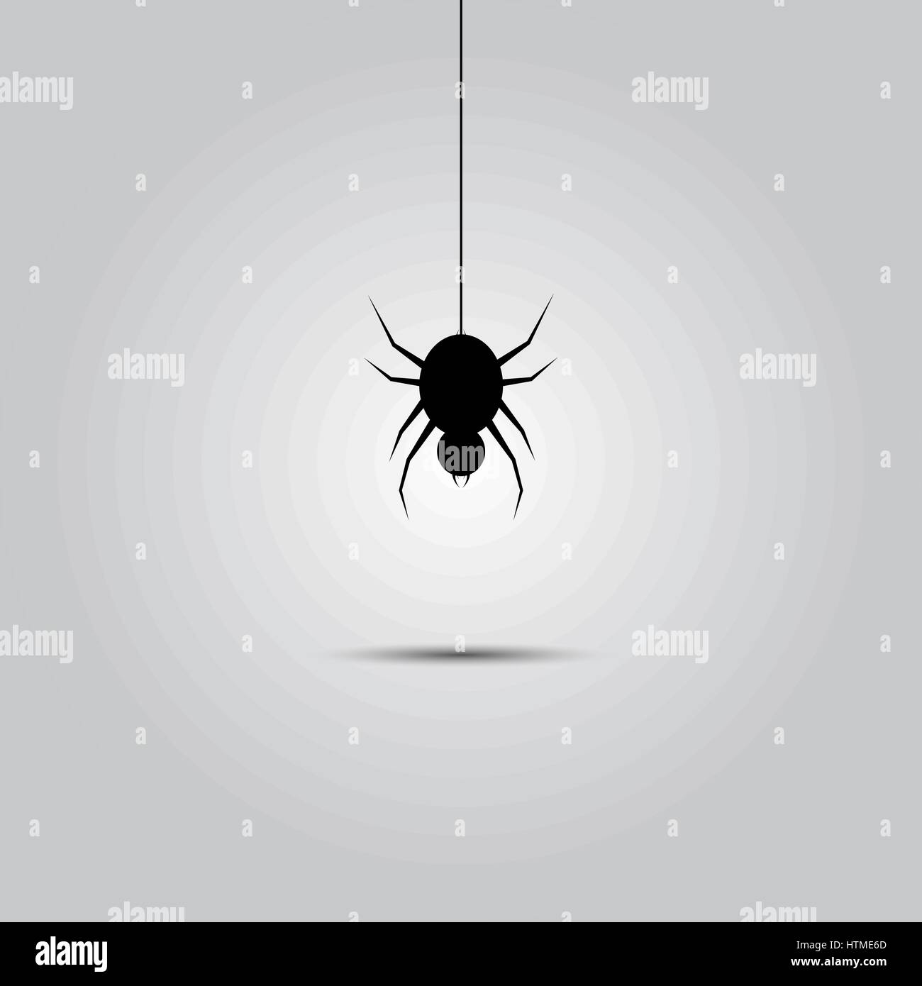 Spider logo template. Spider icon. Flat spider Stock Vector Image & Art ...