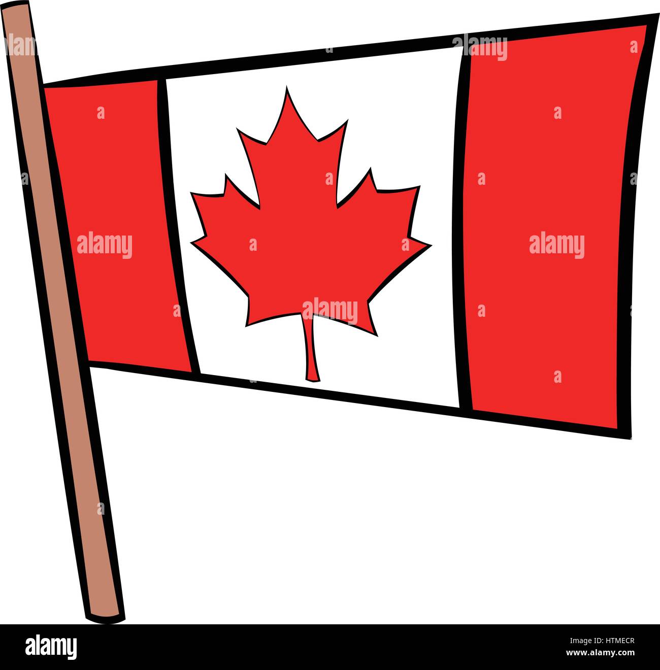 Flag of Canada icon cartoon Stock Vector Image & Art - Alamy