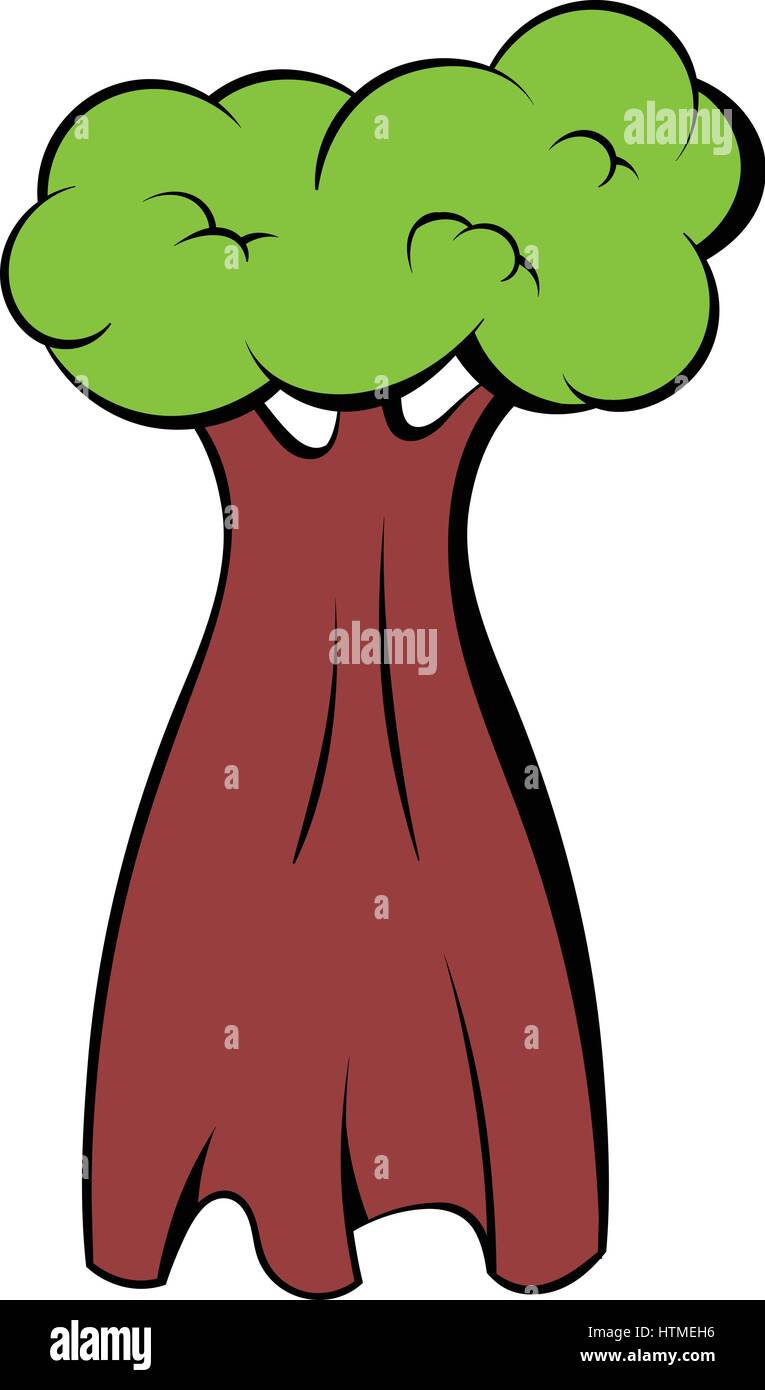 Baobab tree icon cartoon Stock Vector Image & Art - Alamy