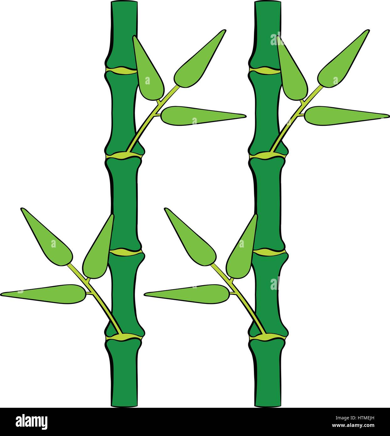 Green bamboo stem icon cartoon Stock Vector Image & Art - Alamy