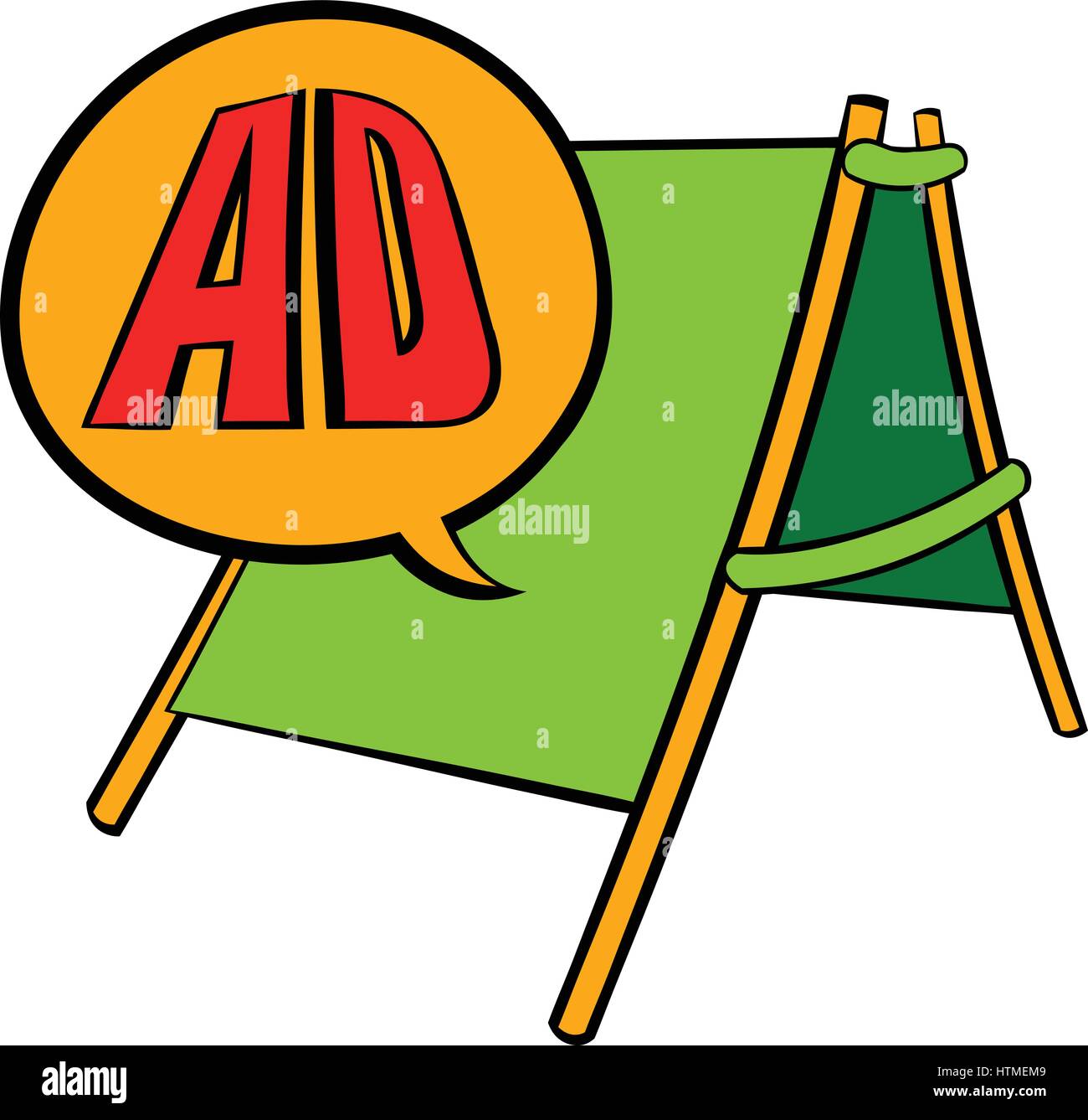 Sandwich board ad Stock Vector Images - Alamy
