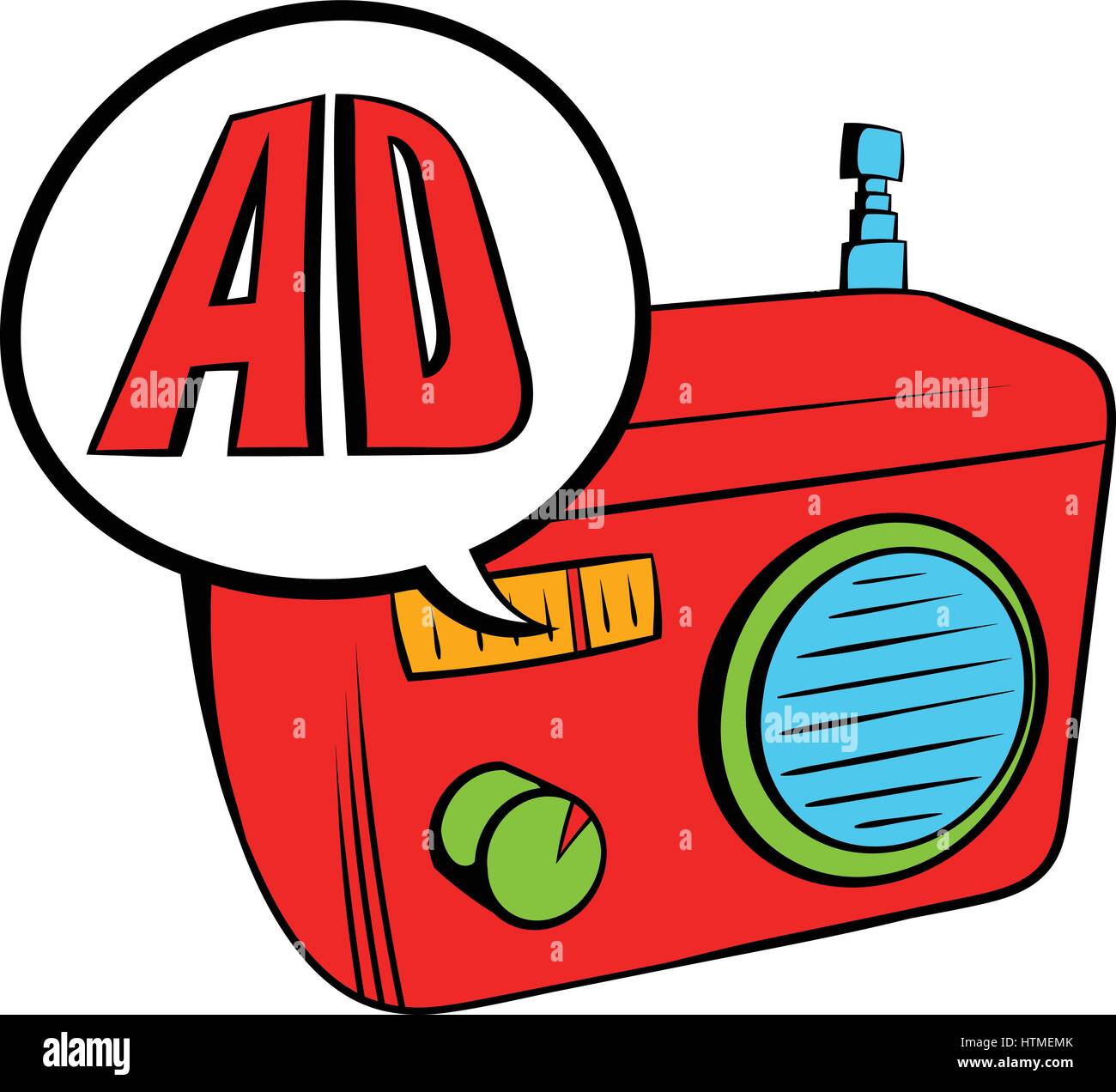 Radio advertising icon cartoon Stock Vector Image & Art - Alamy
