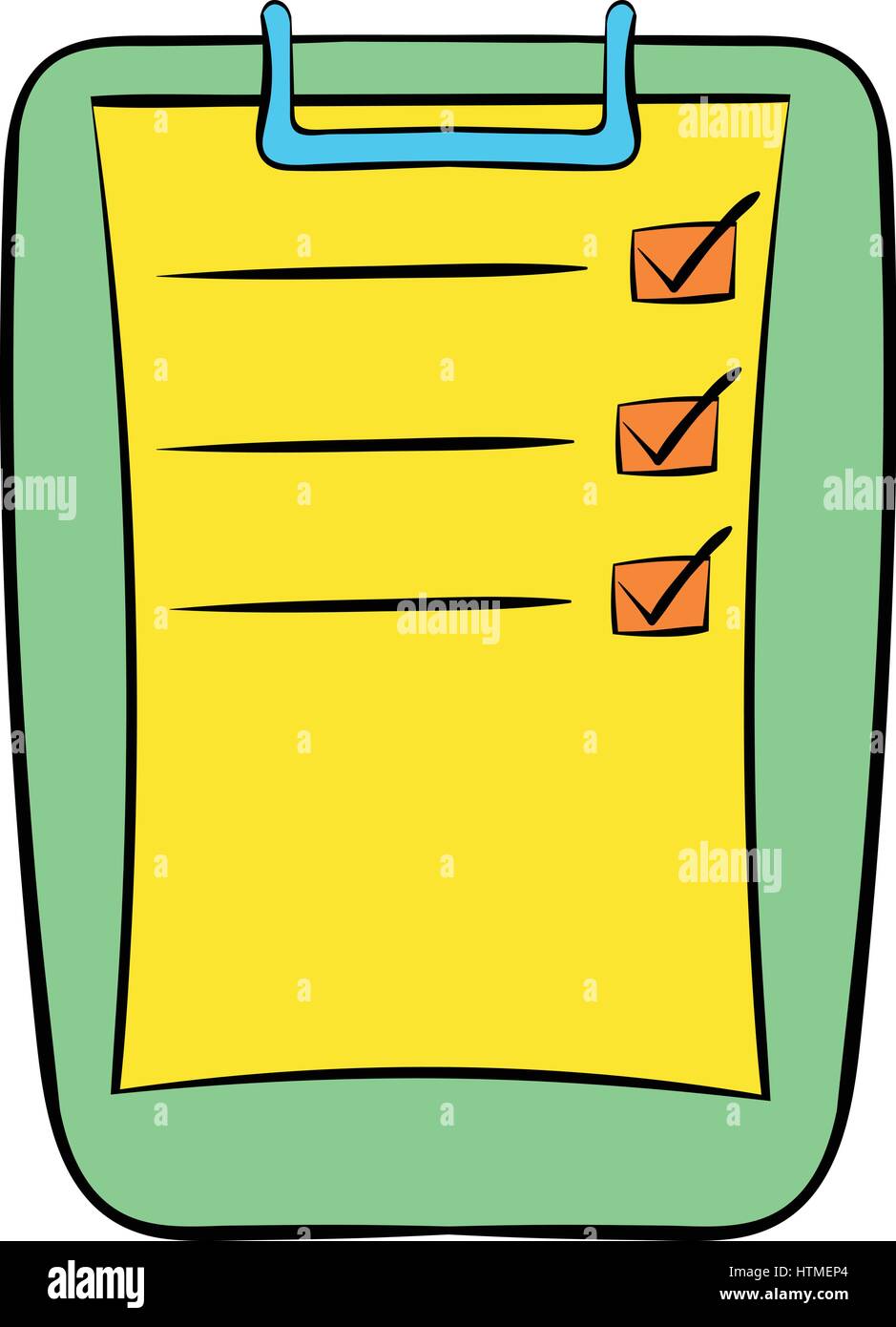 To do list icon cartoon Stock Vector Image & Art - Alamy