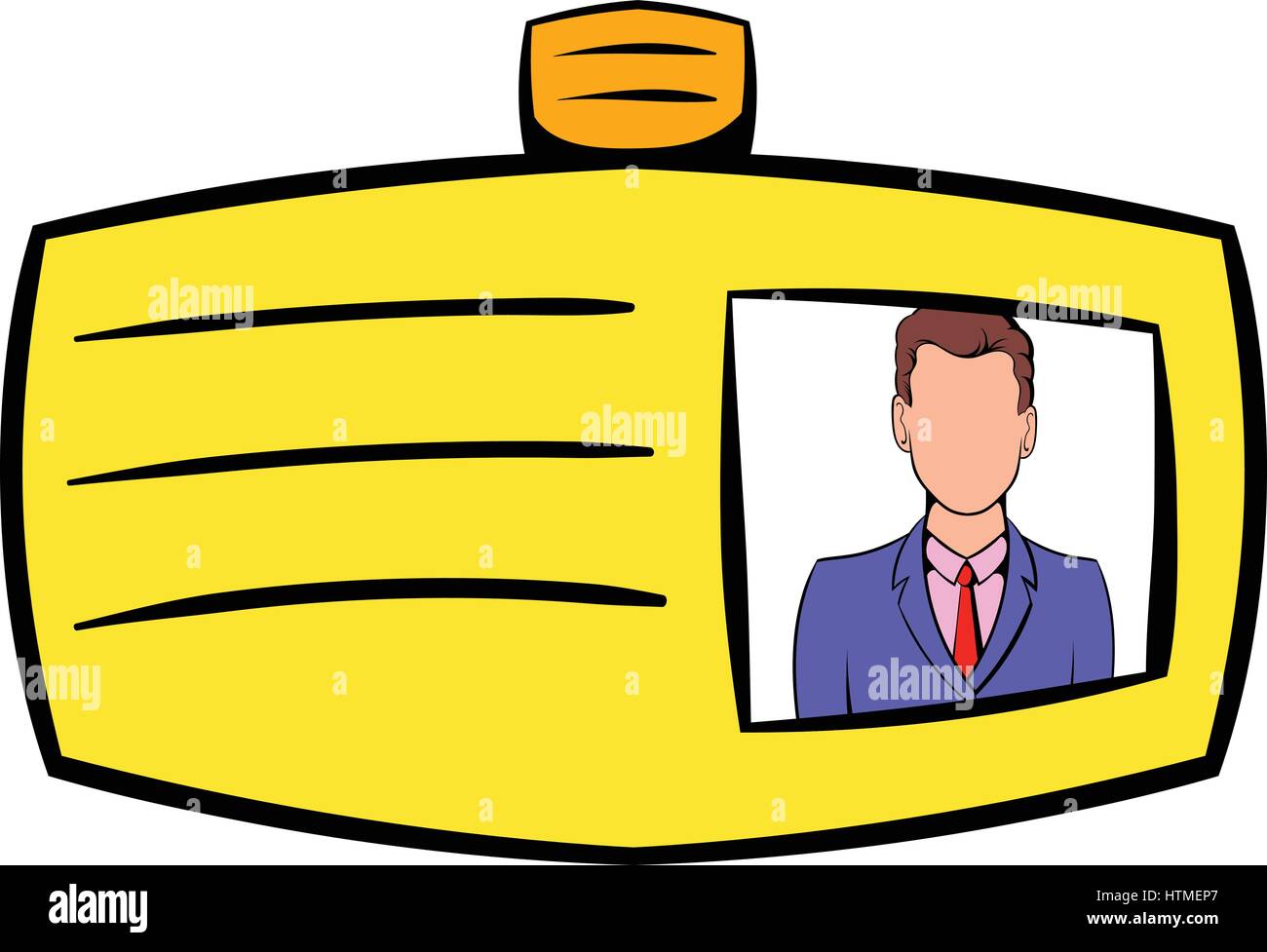 Identity card cartoon photo hi-res stock photography and images - Alamy