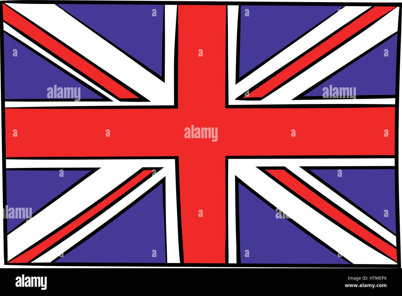 Great Britain flag icon cartoon Stock Vector Image & Art - Alamy
