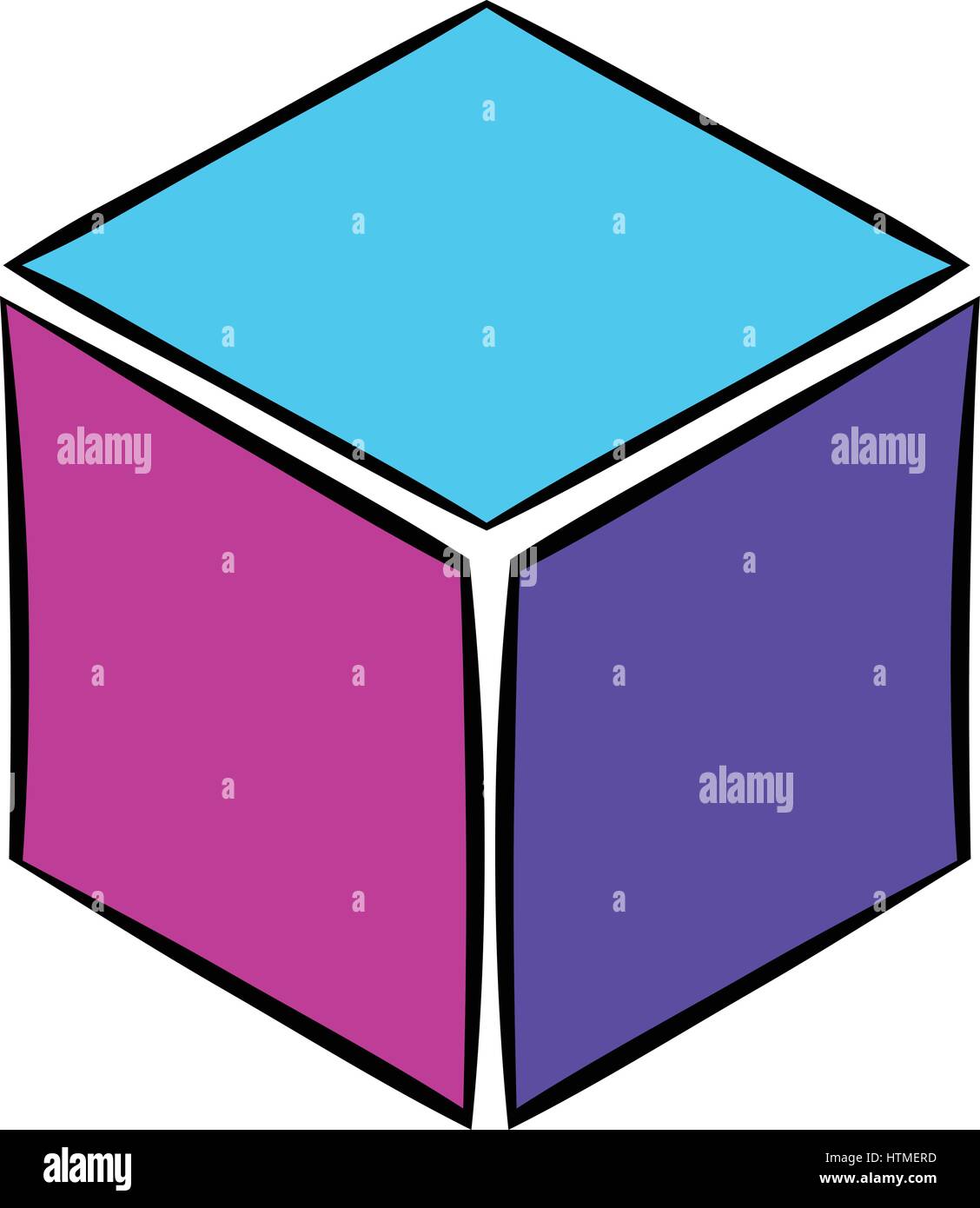 Cube icon cartoon Stock Vector Image & Art - Alamy