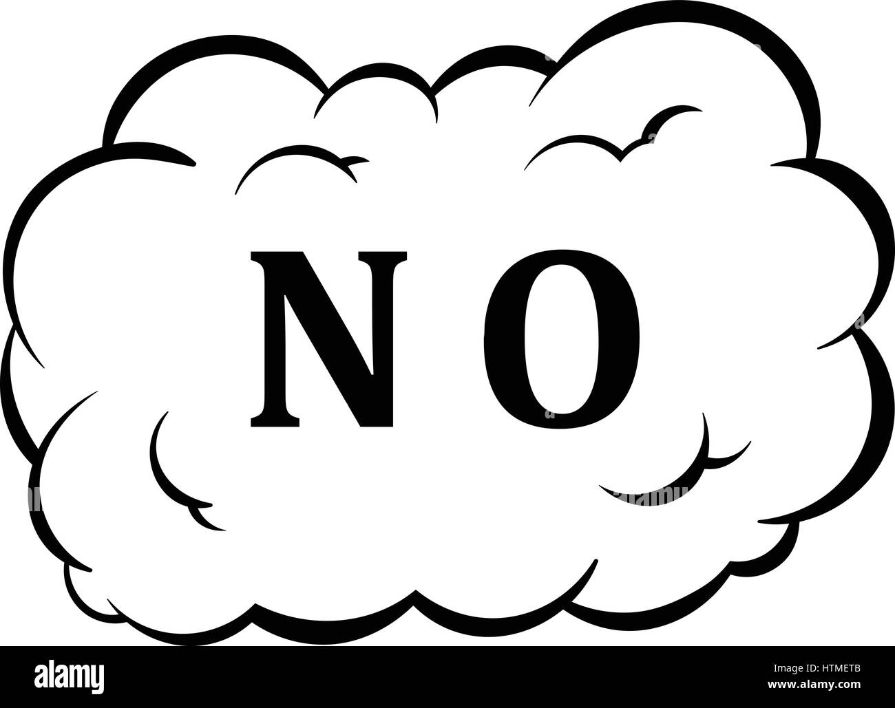 Cartoon no symbol Black and White Stock Photos & Images - Alamy