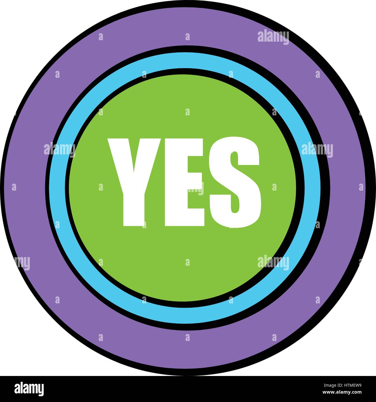 Yes green button icon cartoon Stock Vector Image & Art - Alamy