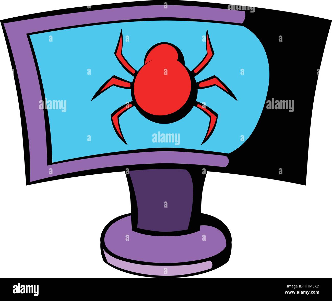 Laptop Infected Malware Icon Cartoon Stock Photos & Laptop Infected ...