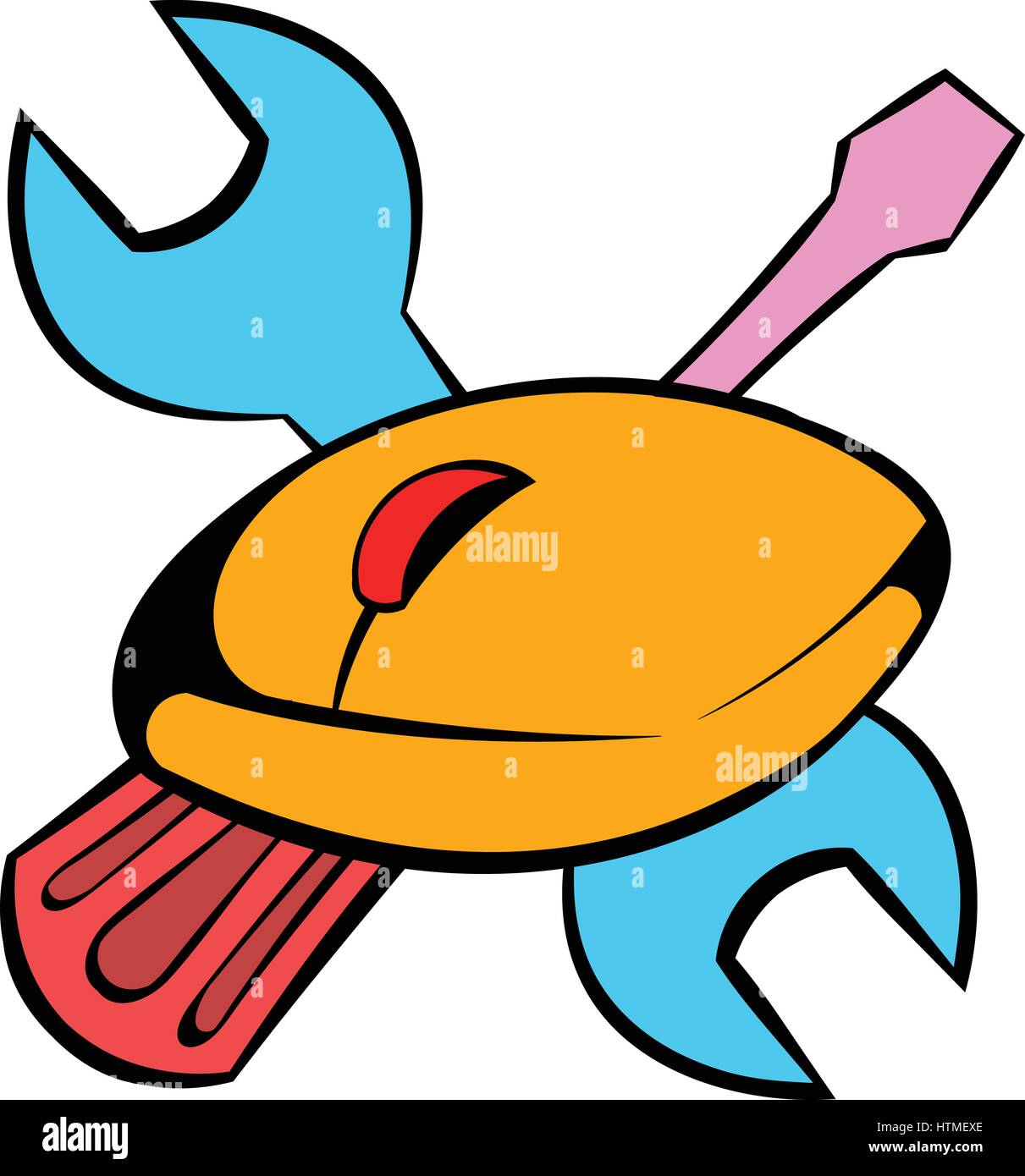 Tools and mouse icon cartoon Stock Vector Image & Art - Alamy