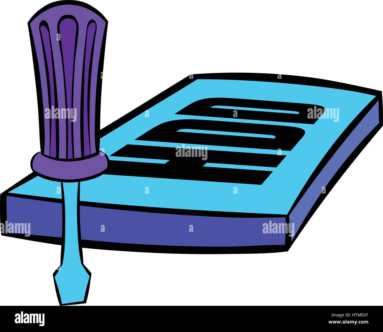 Screwdriver computer processor on Stock Vector Images - Alamy