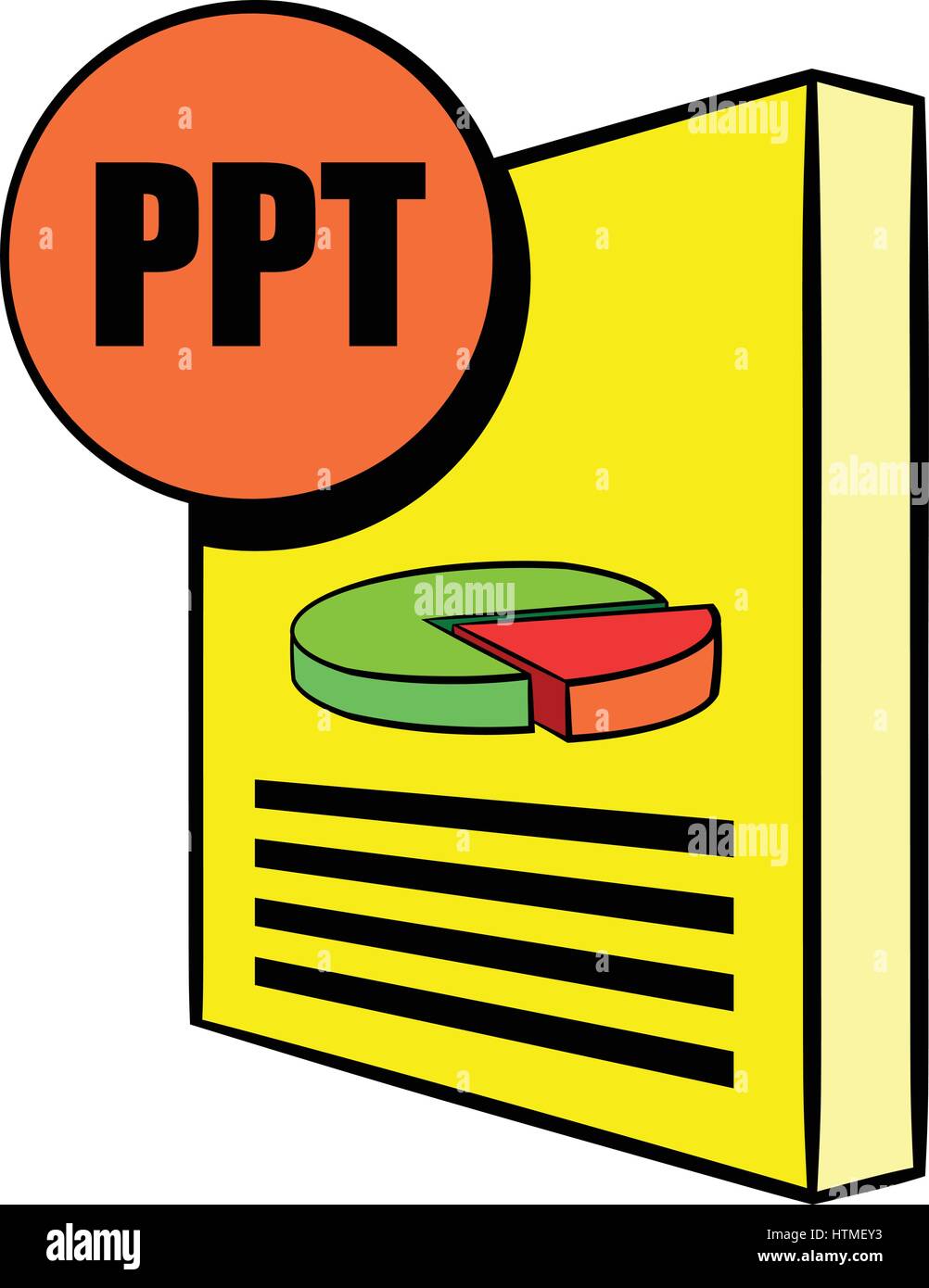 PPT file icon cartoon Stock Vector Image & Art - Alamy