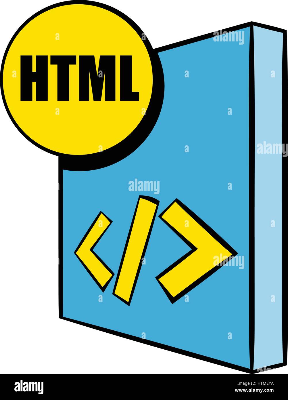 HTML file icon cartoon Stock Vector Image & Art - Alamy