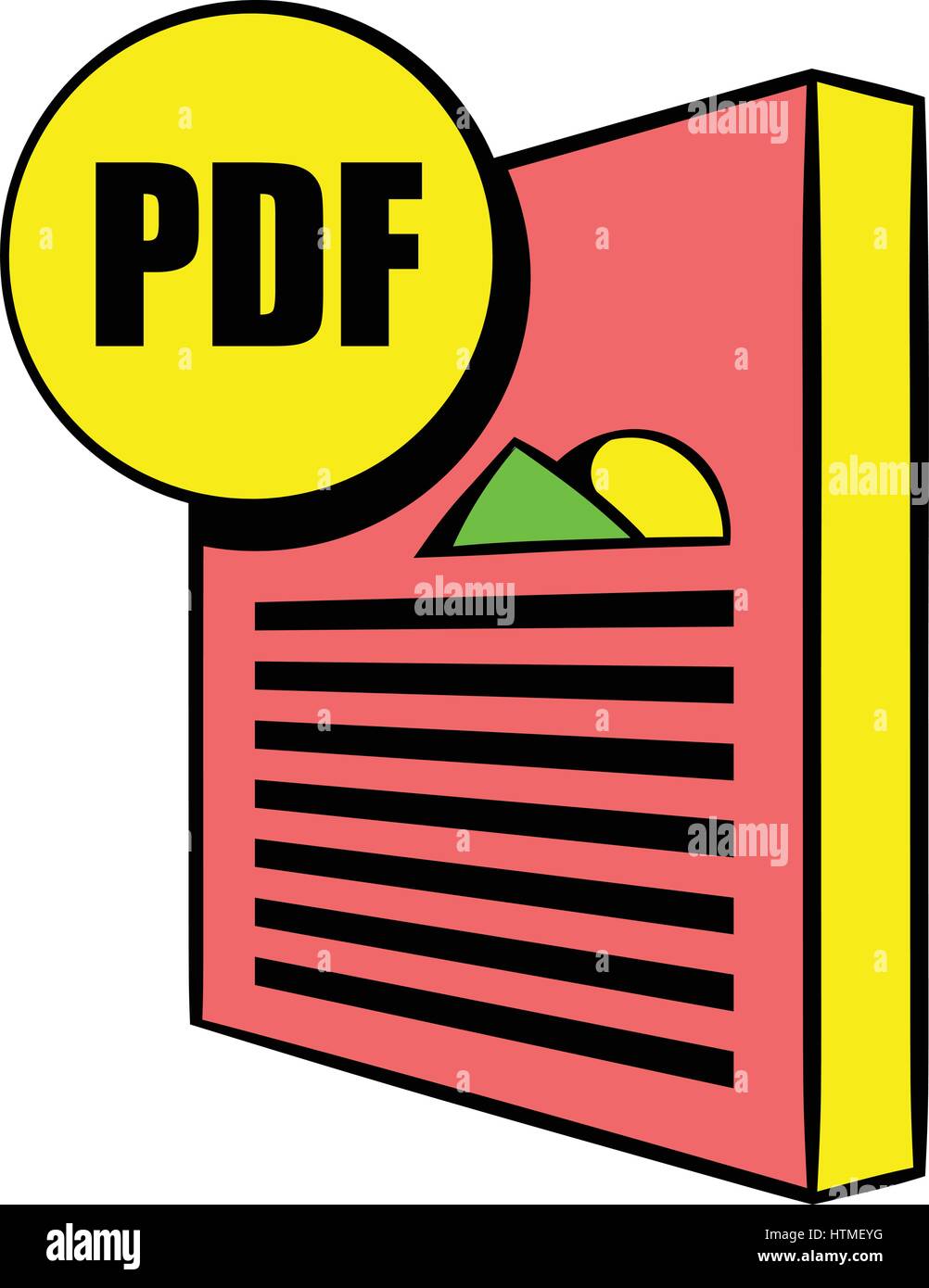 PDF file icon cartoon Stock Vector Image & Art - Alamy