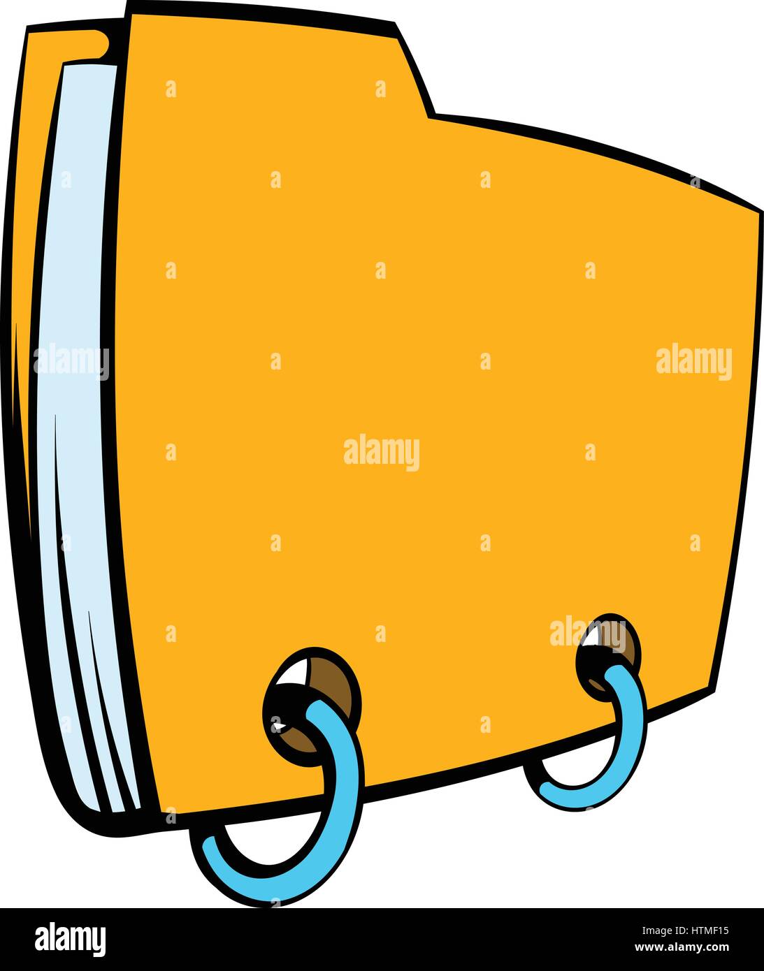 Yellow file folder icon cartoon Stock Vector Image & Art - Alamy