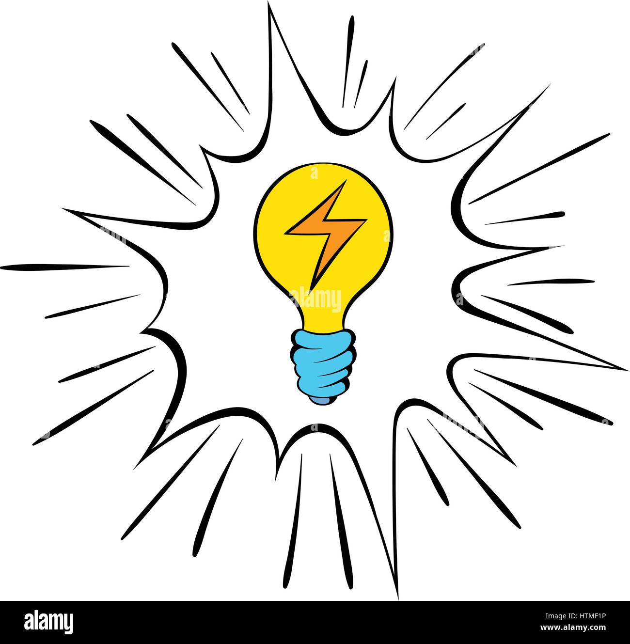 Light bulb icon cartoon Stock Vector Image & Art - Alamy