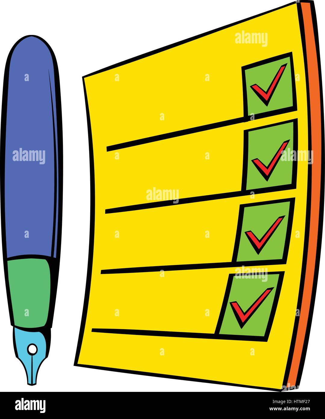 To do list icon cartoon Stock Vector Image & Art - Alamy