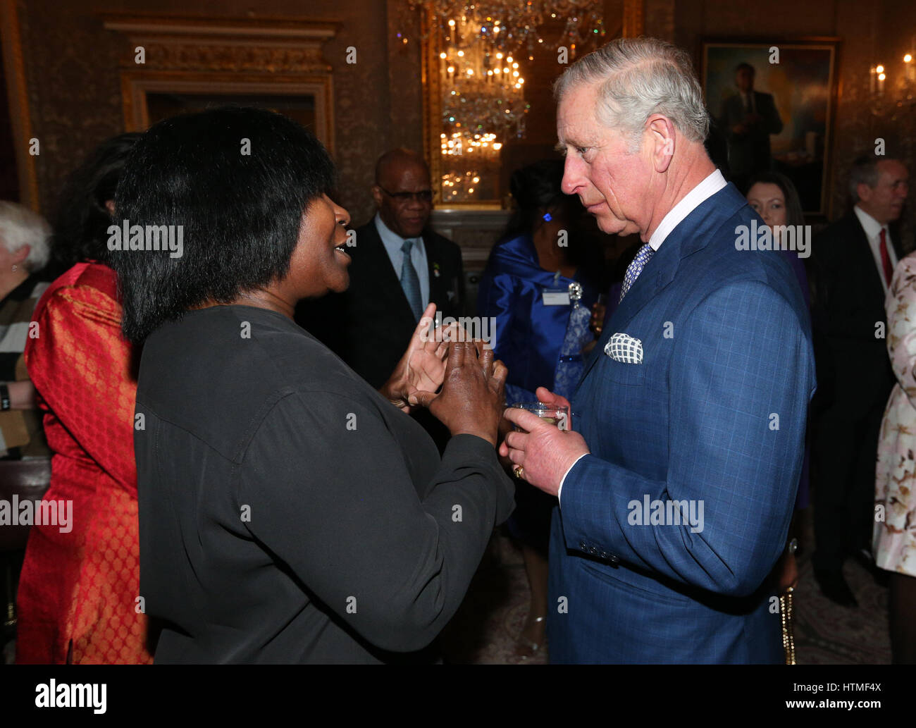 The Prince of Wales speaks to Joan Armatrading during the annual ...