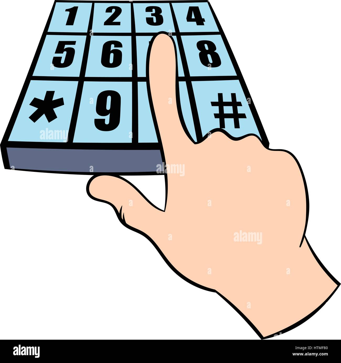 Pin entry icon cartoon Stock Vector Image & Art - Alamy