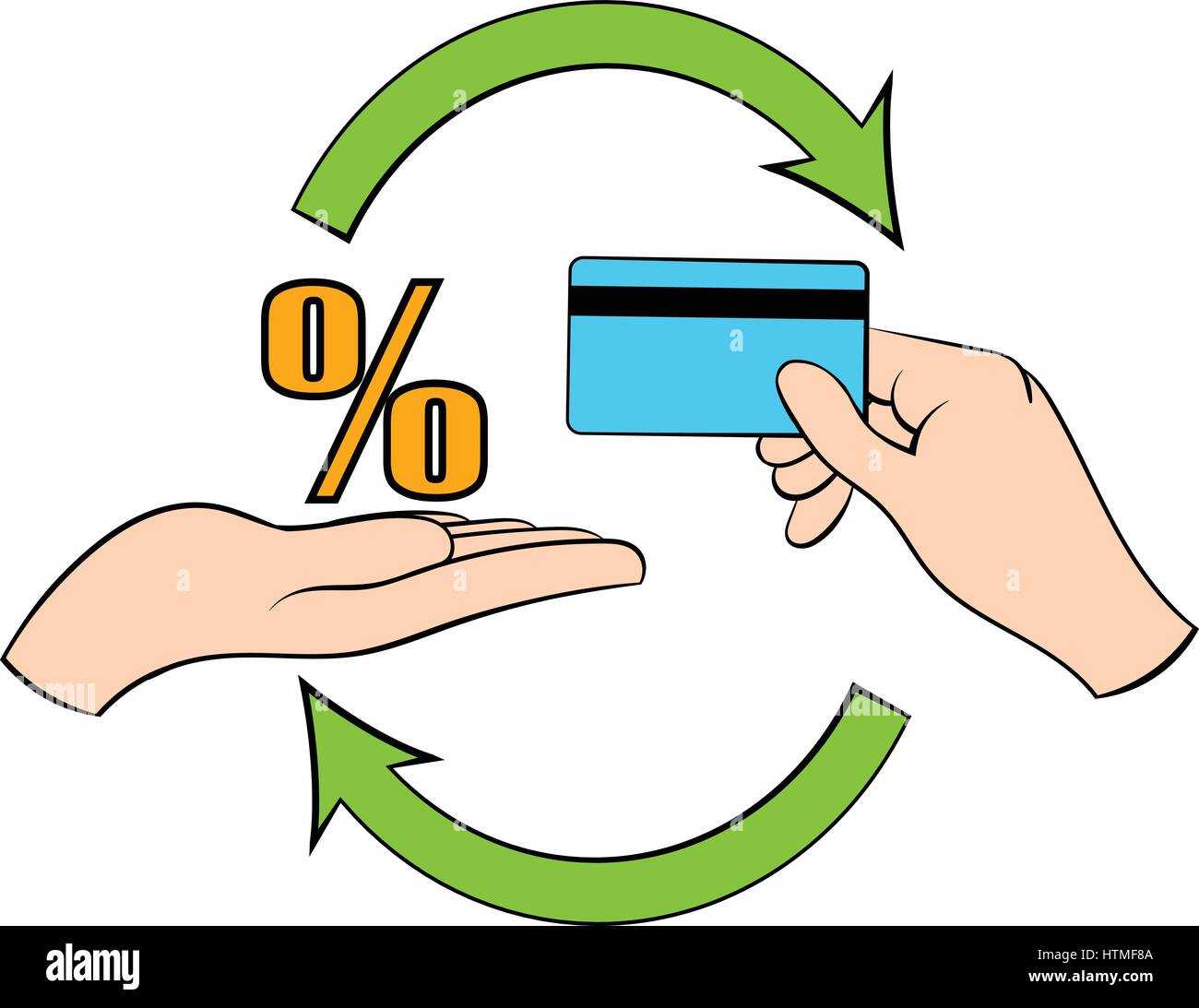 Interest on credit card icon cartoon Stock Vector Image & Art - Alamy