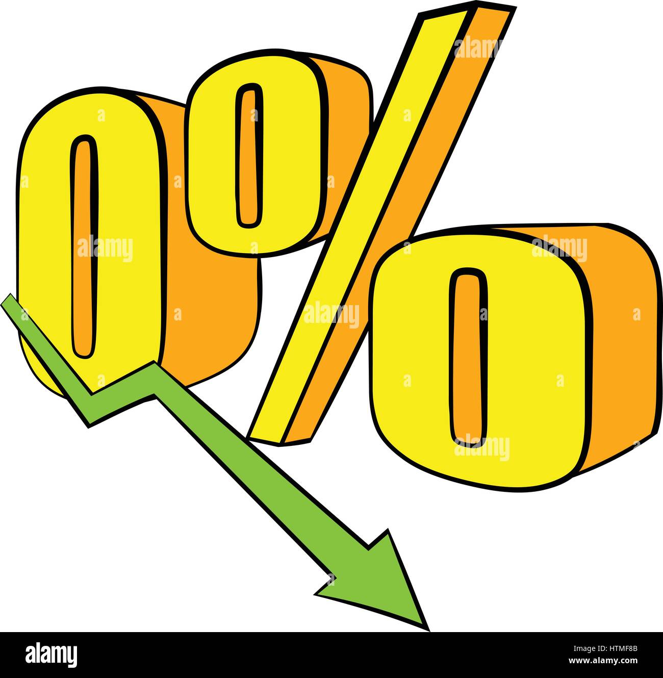 Decline in revenue icon cartoon Stock Vector Image & Art - Alamy
