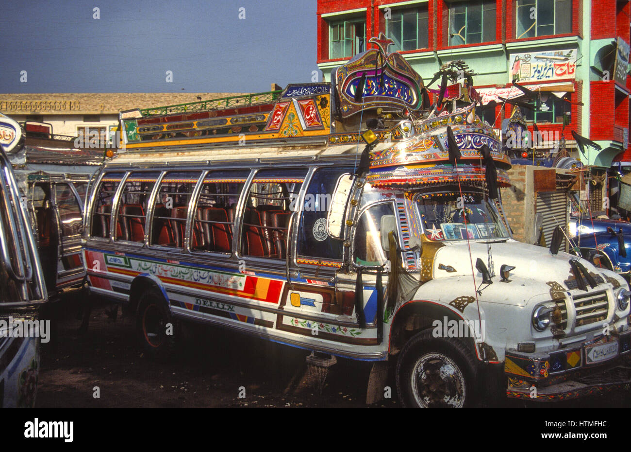 public bus at Peshawar, Pakistan Stock Photo - Alamy