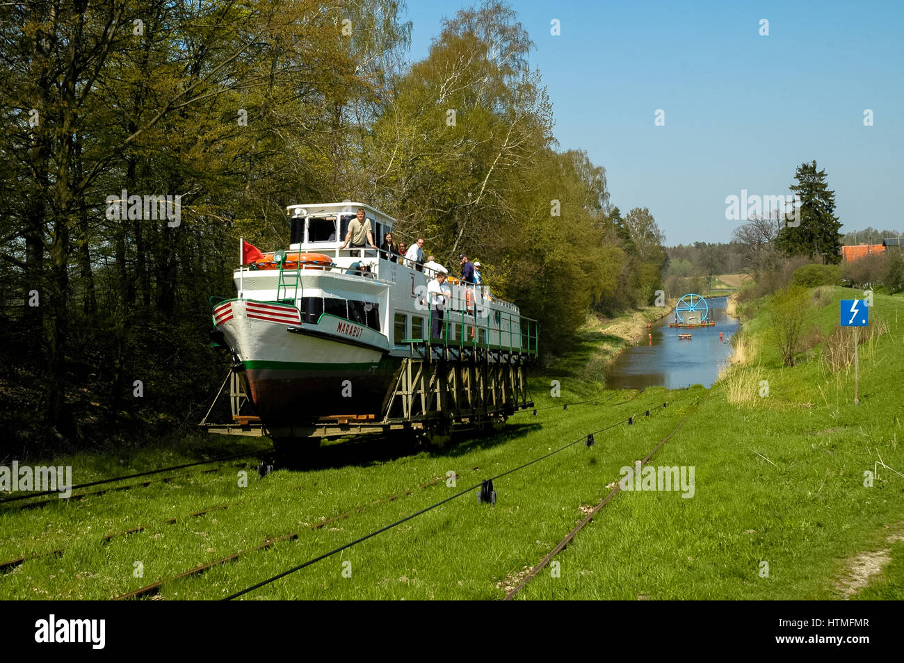 famous cable boat at the elblag-ostrade canal in poland Stock Photo - Alamy
