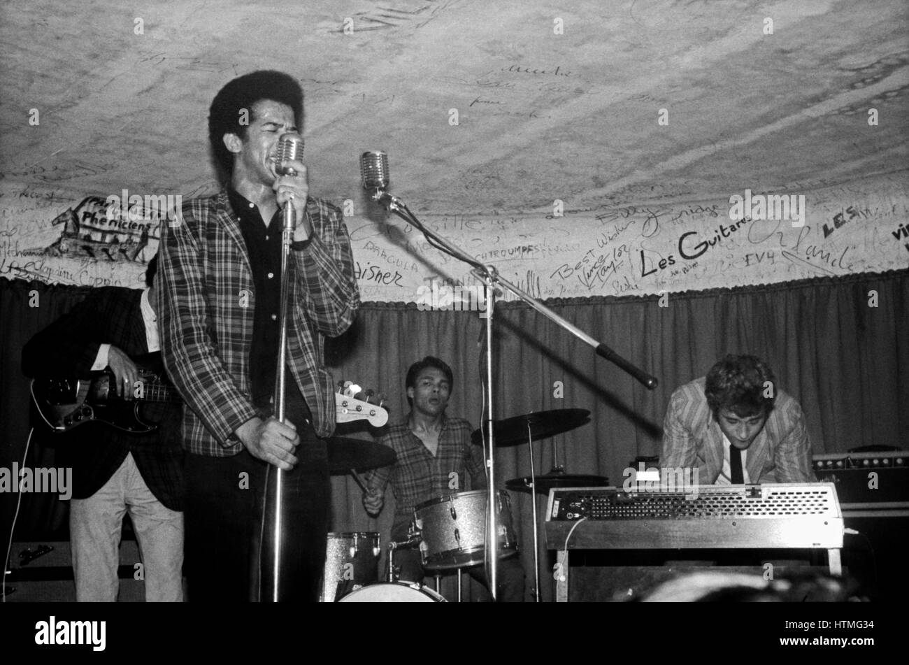 French rock band Vigon et les Lemons performing on the Golf-Drouot ...