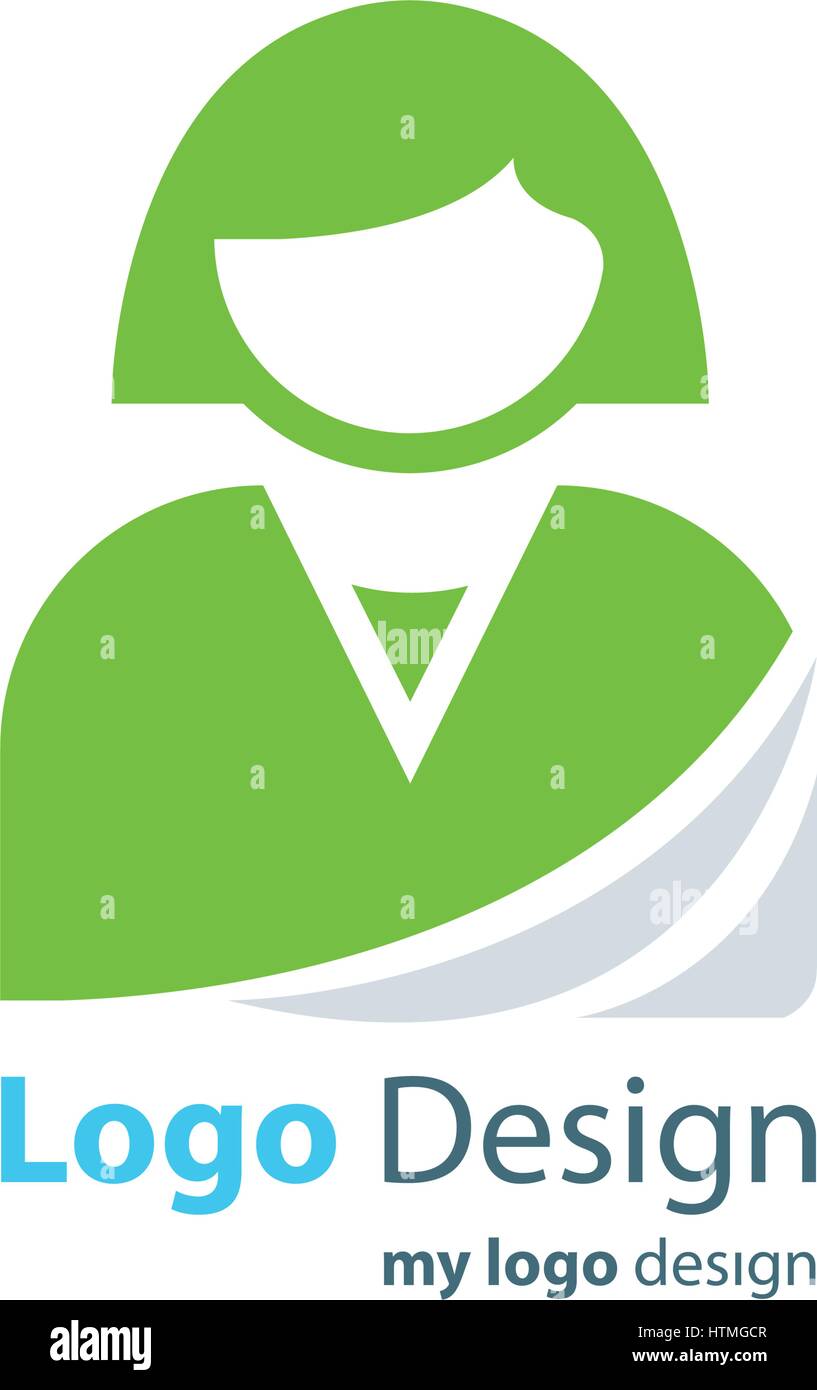 business avatar logo Green color Stock Vector Image & Art - Alamy