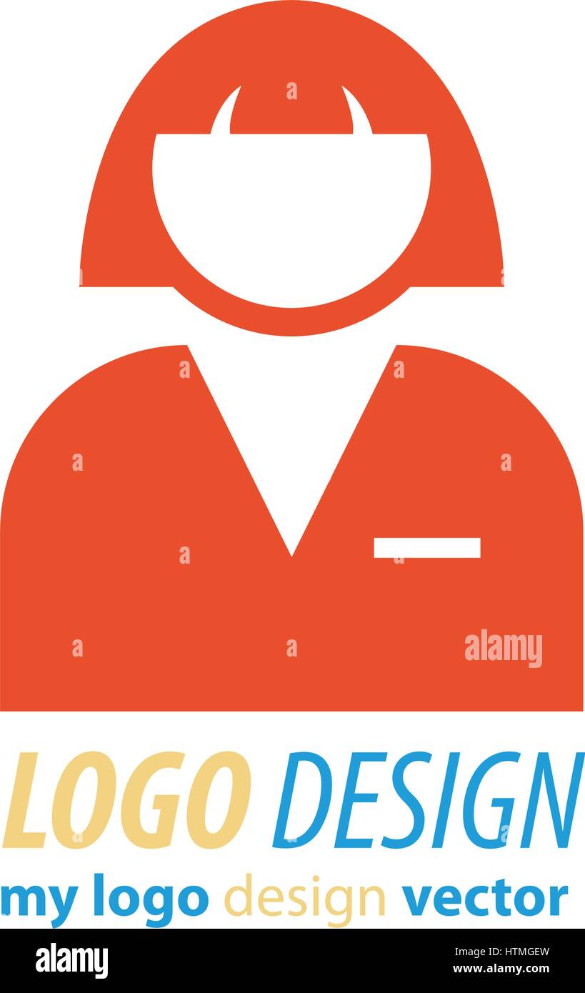 business avatar logo orange color Stock Vector Image & Art - Alamy