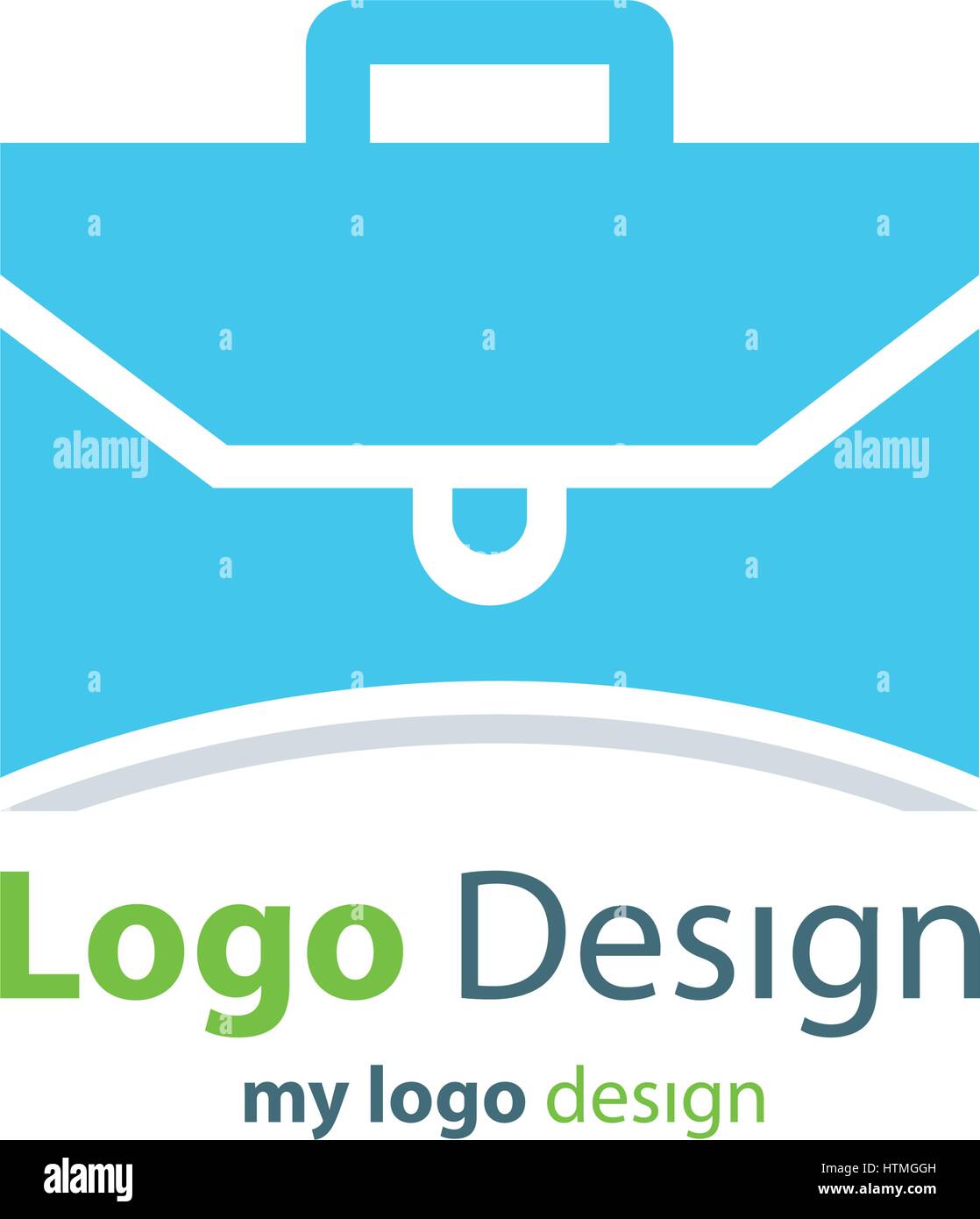 design logo bag blue color Stock Vector Image & Art - Alamy