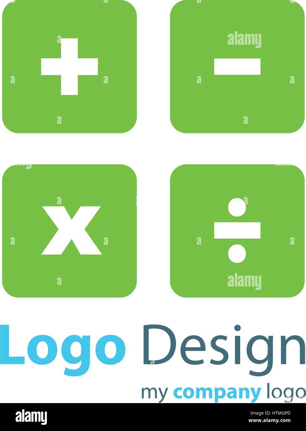 calculator logo Design green color Stock Vector Image & Art - Alamy