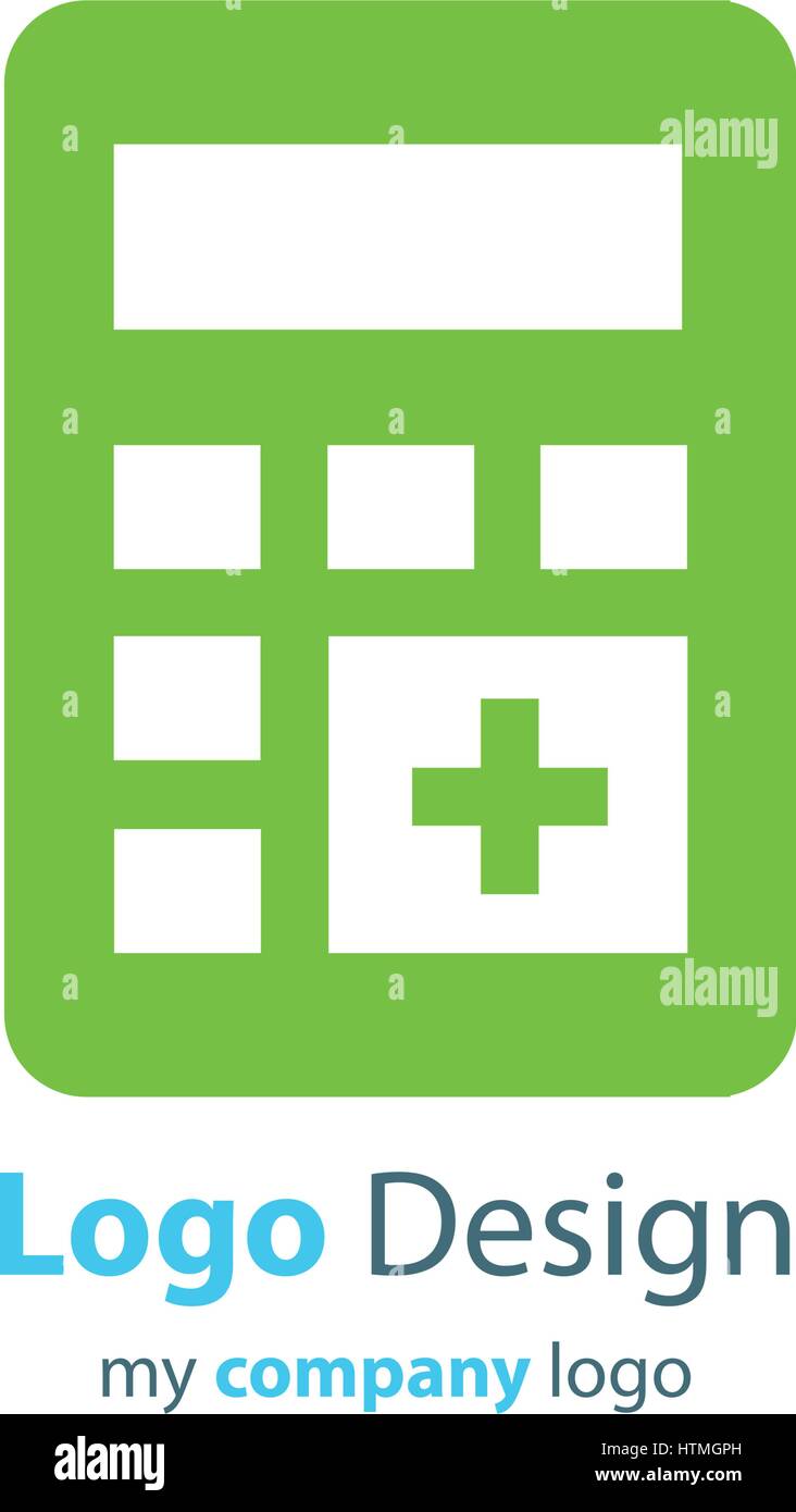 calculator logo green color Stock Vector Image & Art - Alamy
