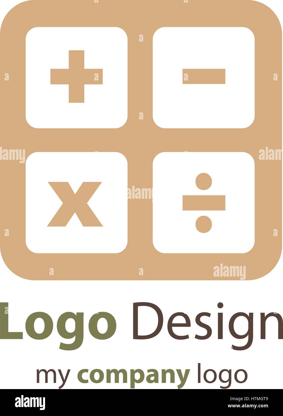 Calculator logo Stock Vector Images - Alamy