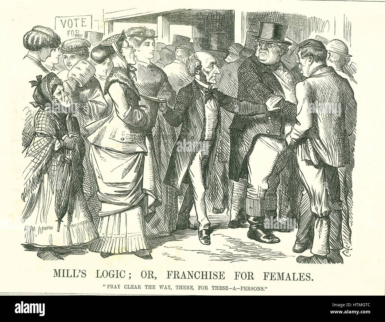 John stuart mill the franchise of women hi-res stock photography and ...