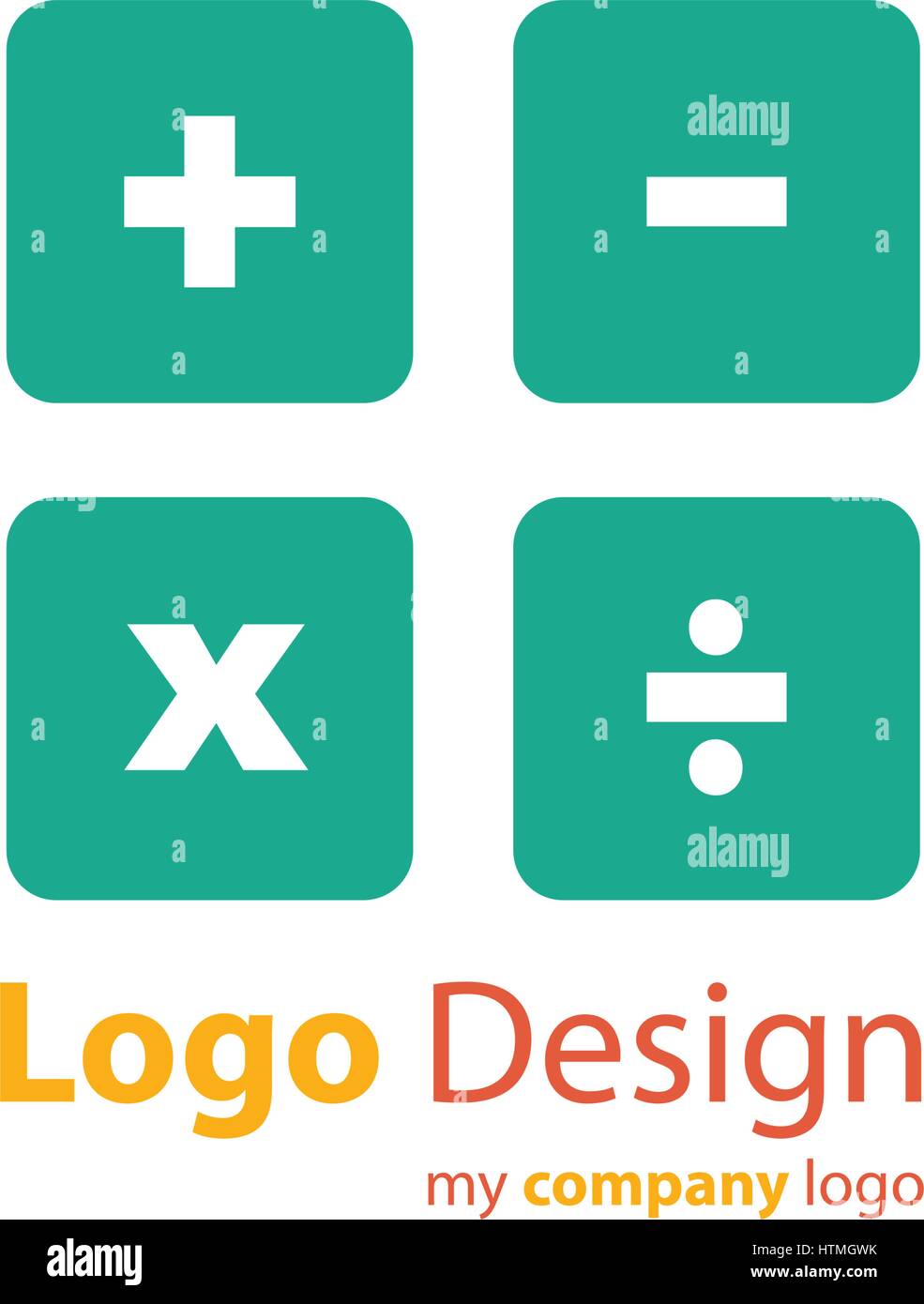 calculator logo Design Stock Vector Image & Art - Alamy