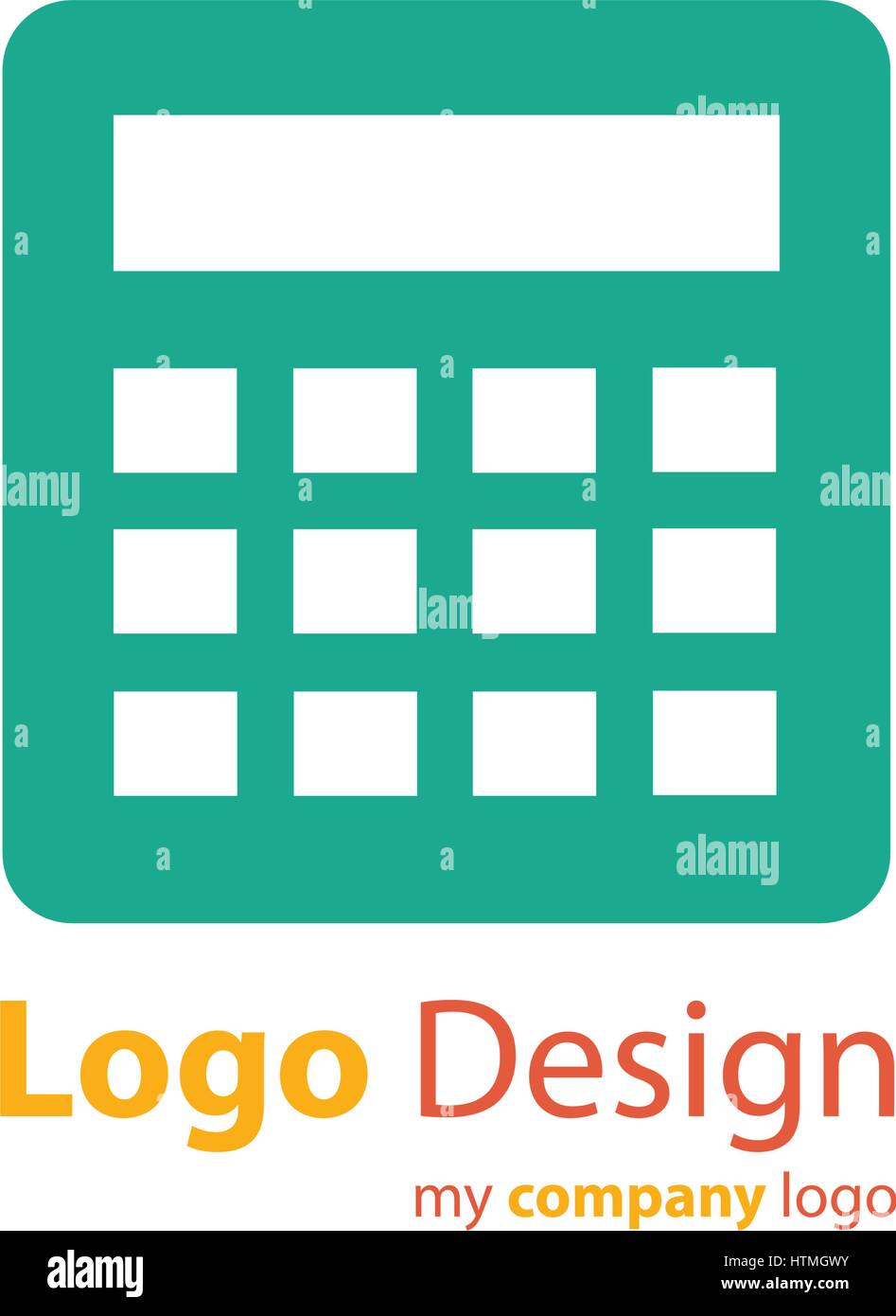 Calculator logo Stock Vector Images - Alamy