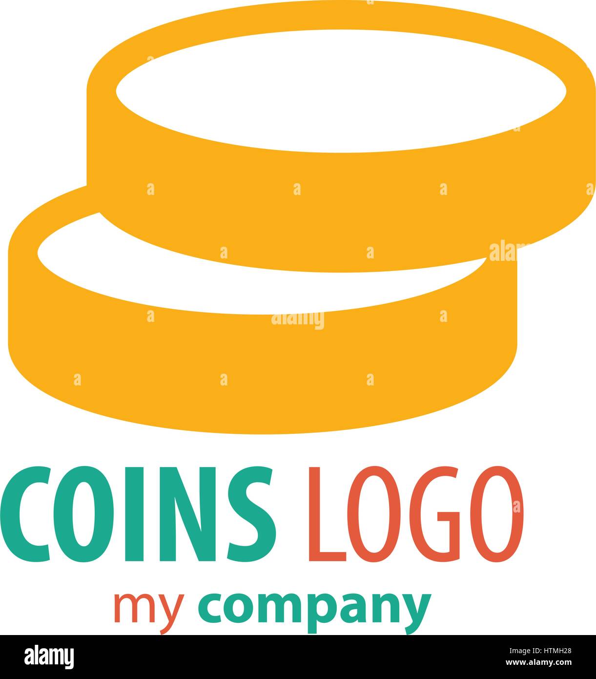 Logo Coins design yellow color Stock Vector Image & Art - Alamy