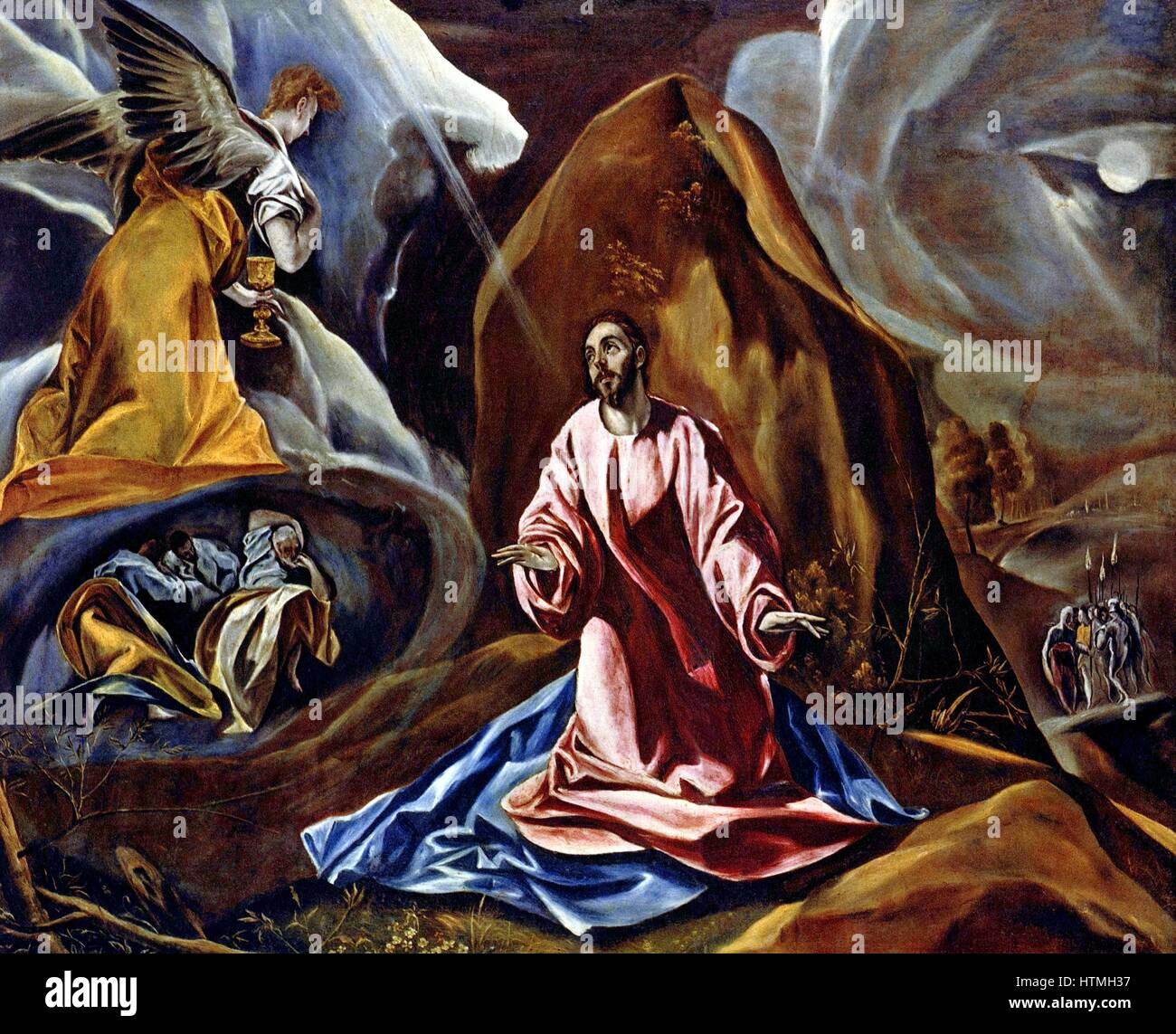 El Greco (1541-1614) Greek painter, Christ in Gethsemane Stock Photo ...